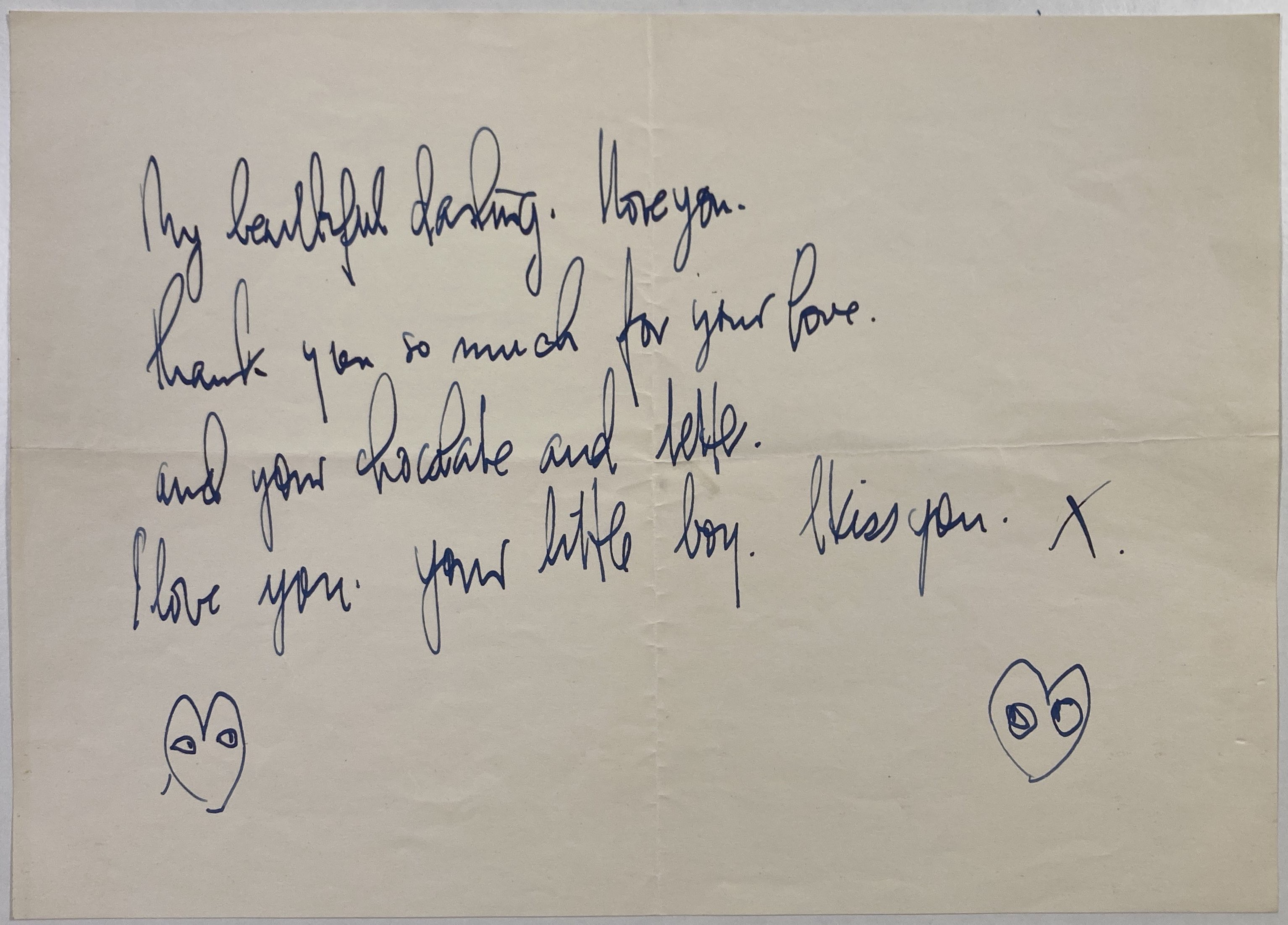 Lot 520 - STUART SUTCLIFFE - A LOVE LETTER TO ASTRID