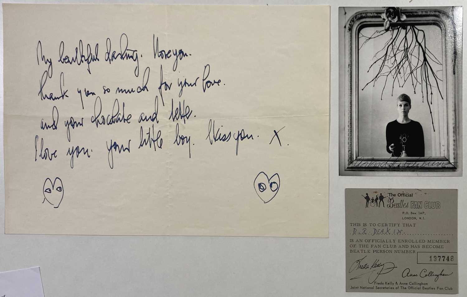 Lot 520 - STUART SUTCLIFFE - A LOVE LETTER TO ASTRID