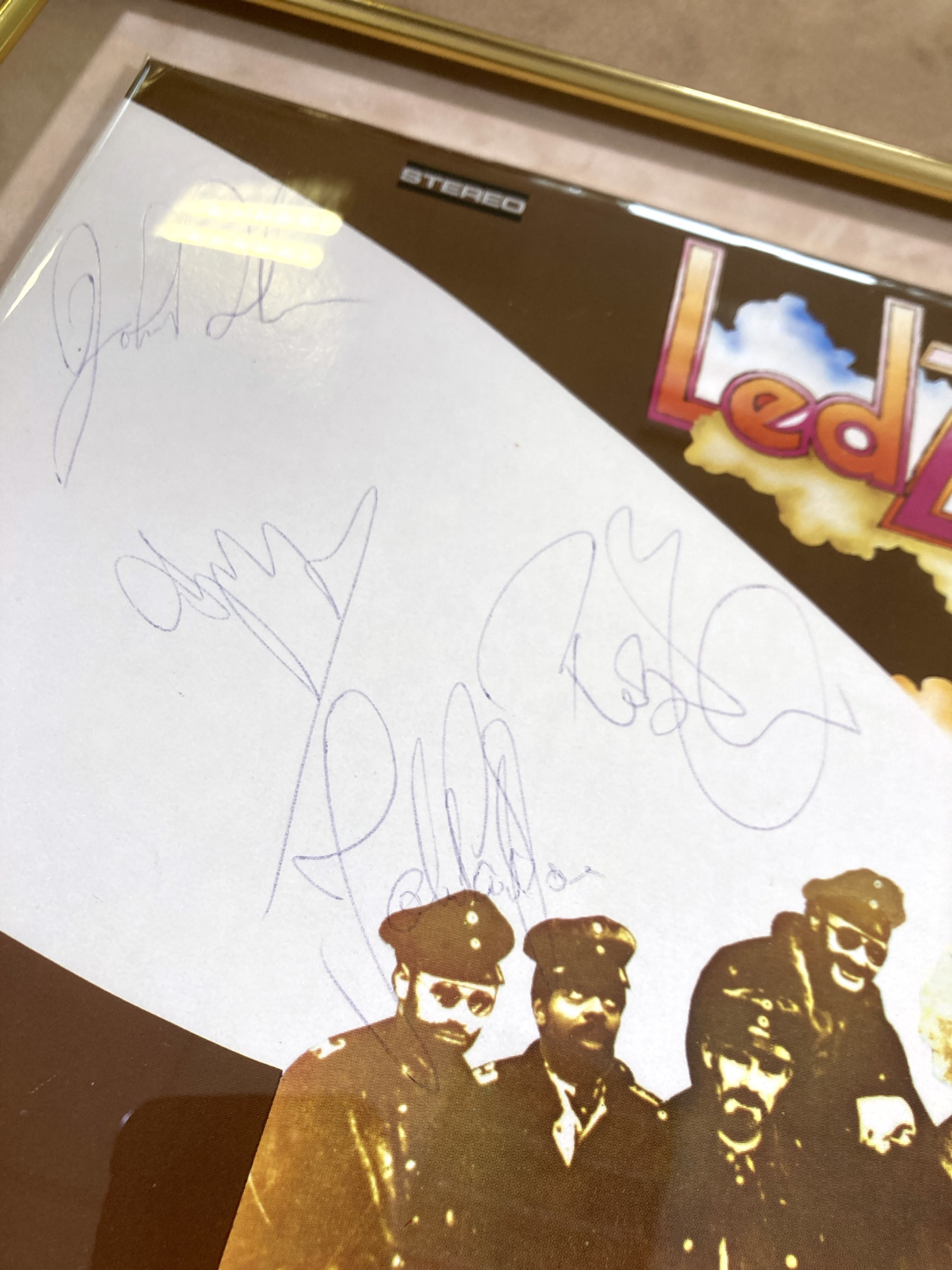 Lot 431 - LED ZEPPELIN - A FULLY SIGNED COPY OF LED