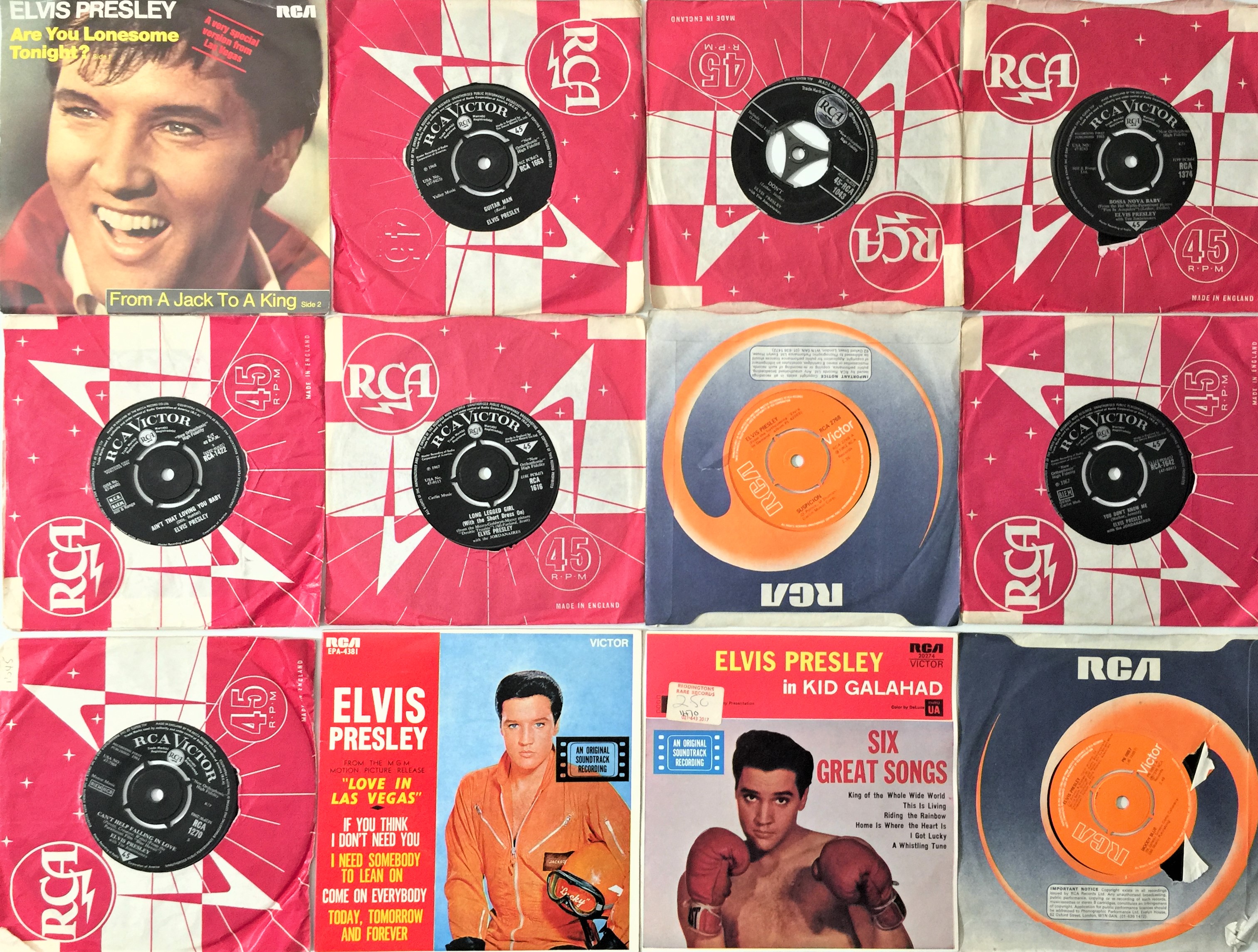 Lot 1062 - ROCK N ROLL - LPs / 78s / 7" / CASSETTES