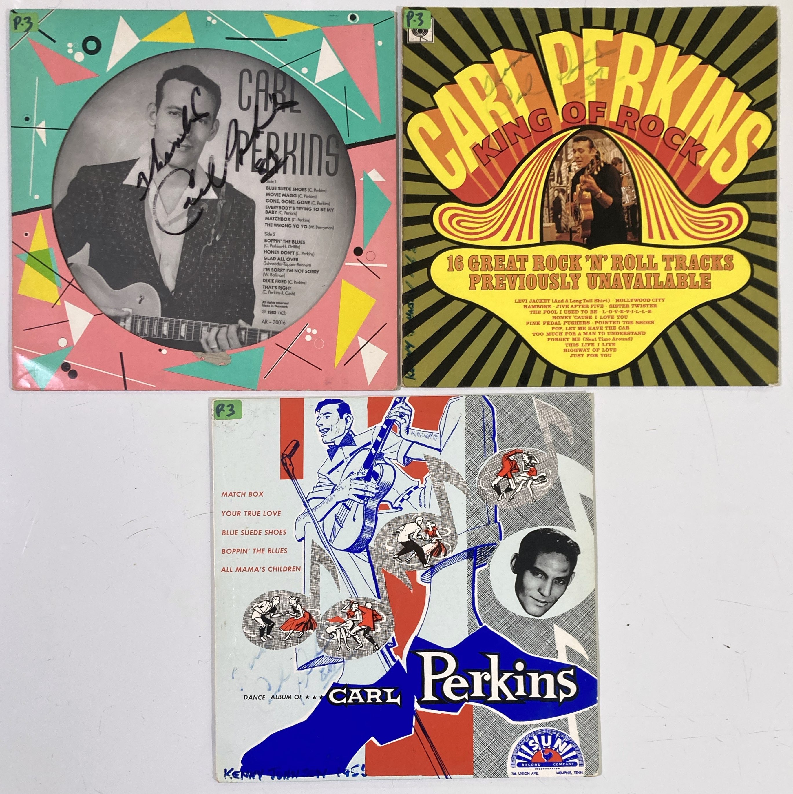 Lot 359 - CARL PERKINS - SIGNED LPS.