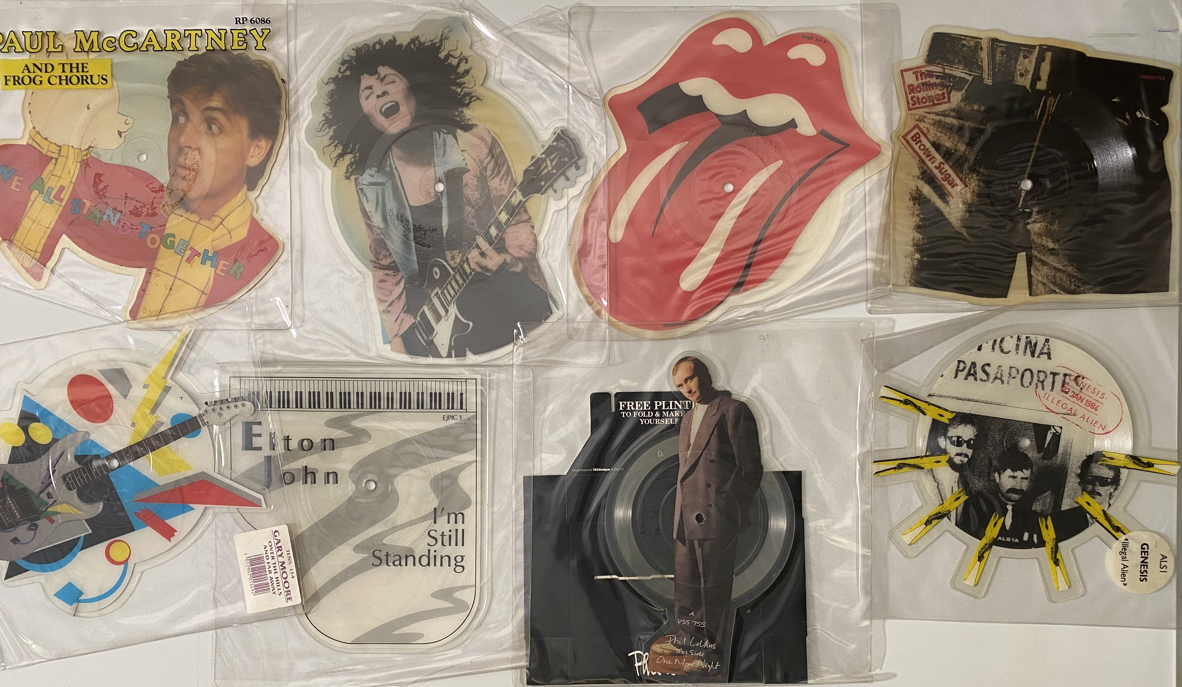 Lot 1007 - ROCK & POP - 7" SHAPED PICTURE DISCS