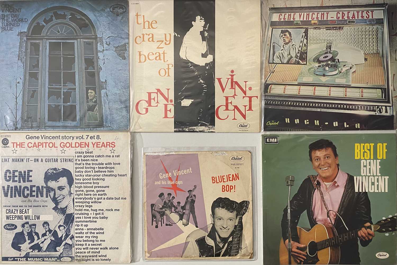 Lot 1167 - GENE VINCENT - LP COLLECTION