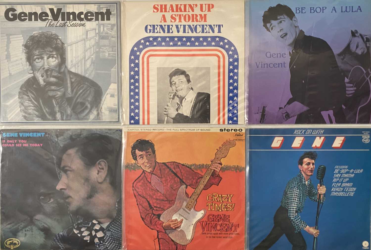 Lot 1167 - GENE VINCENT - LP COLLECTION