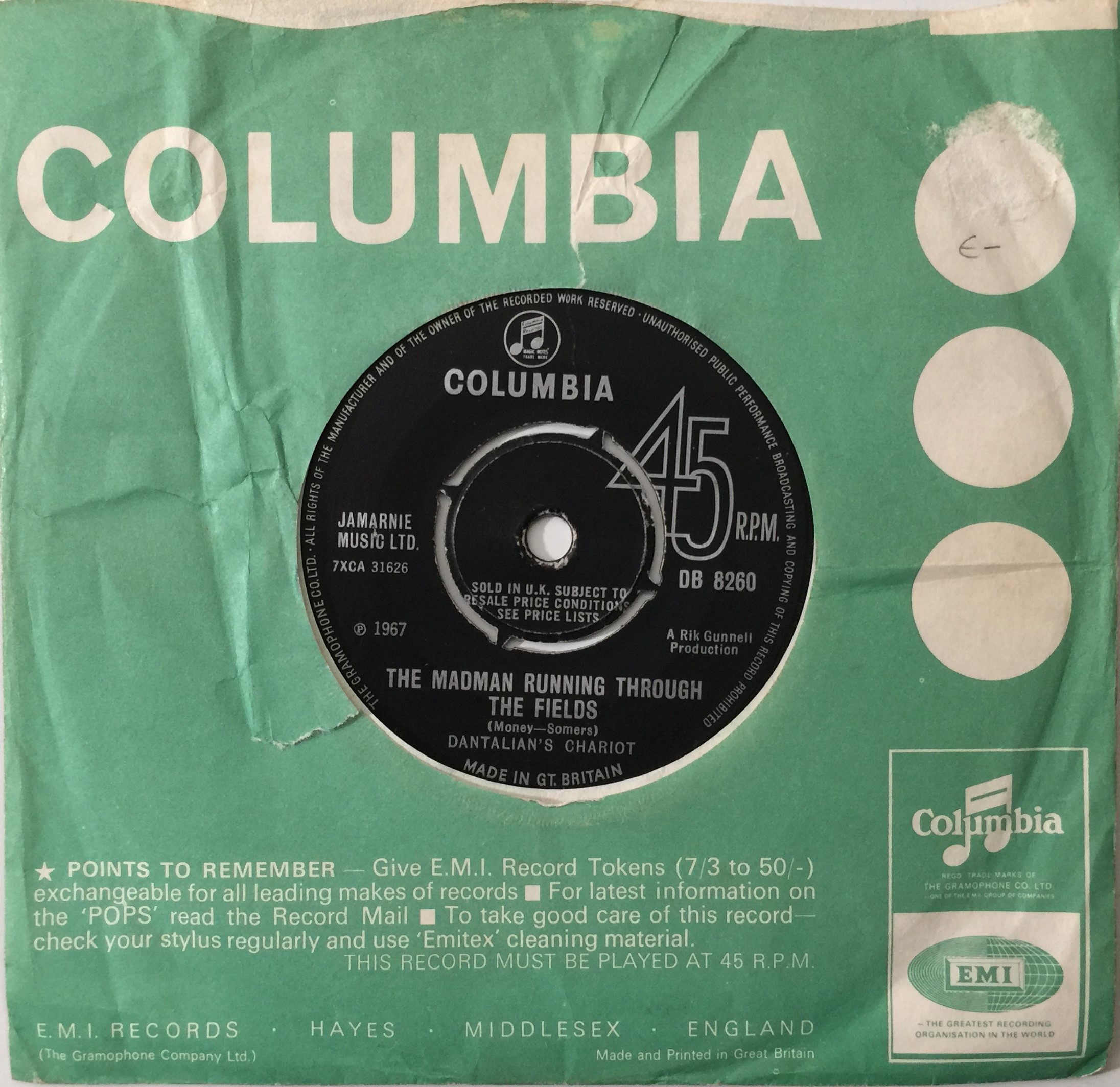 Lot 56 - DANTALION'S CHARIOT - THE MADMAN RUNNING