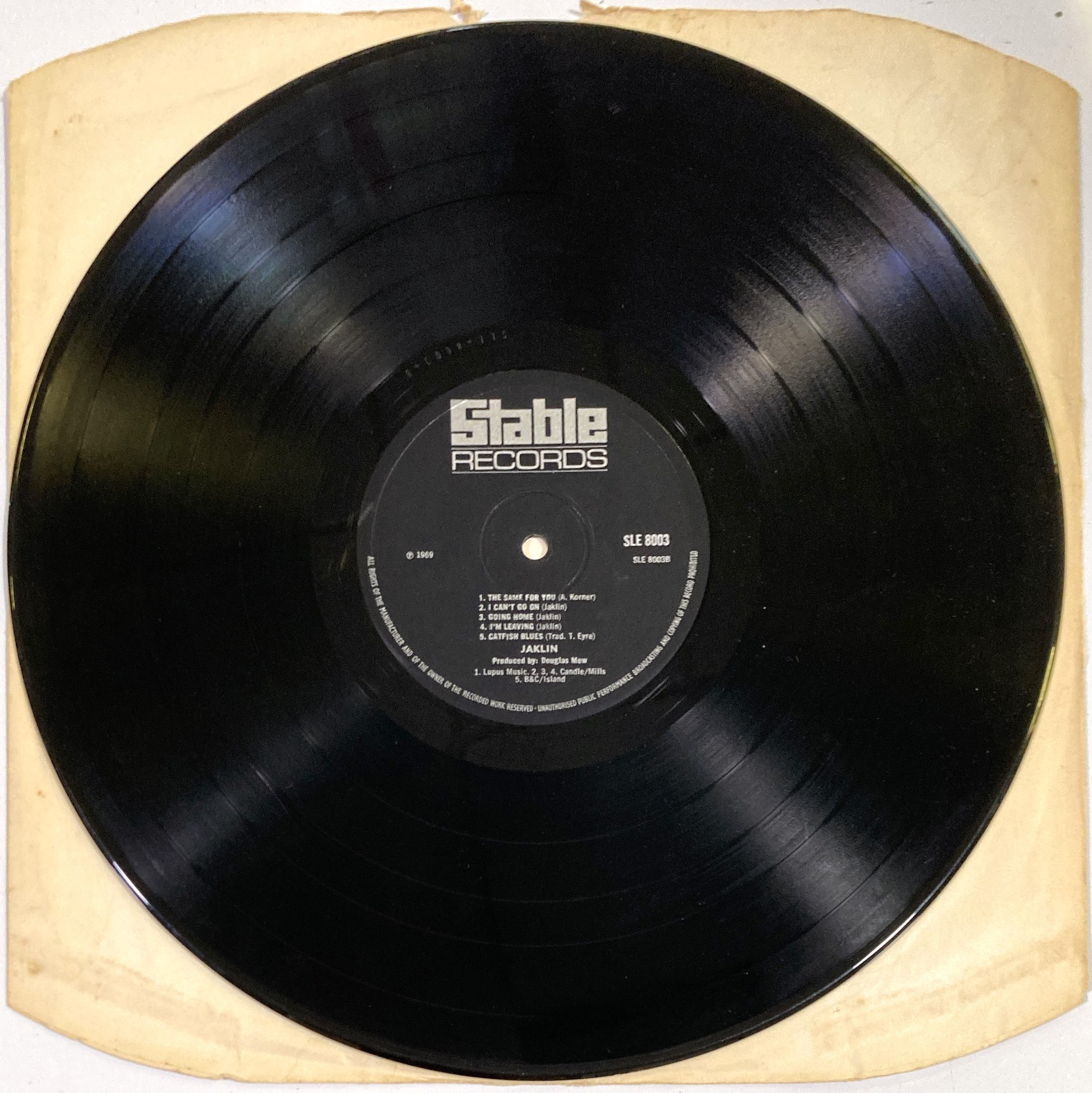 Lot 65 - JAKLIN - JAKLIN LP (ORIGINAL UK COPY - STABLE