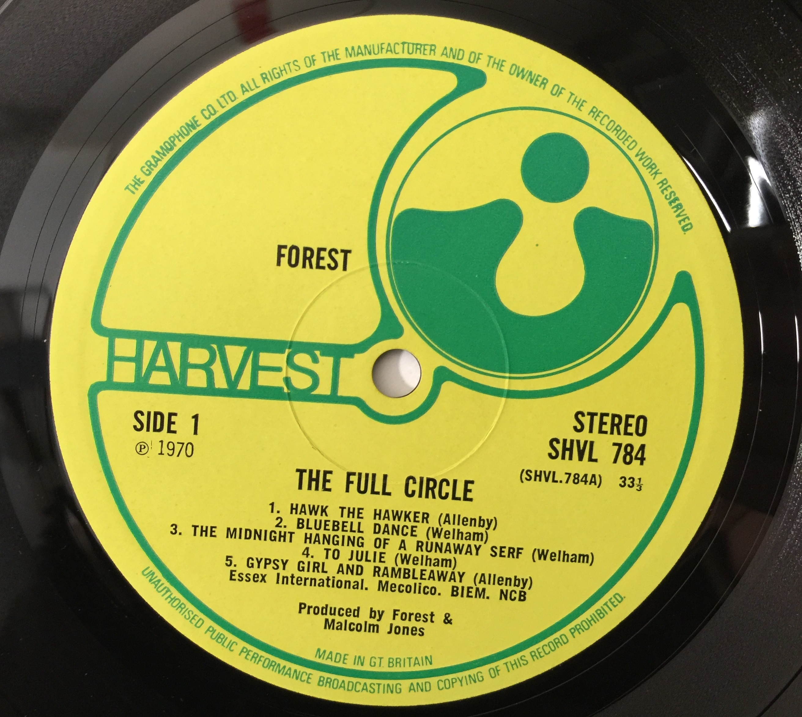Lot 134 - FOREST - THE FULL CIRCLE LP (ORIGINAL UK
