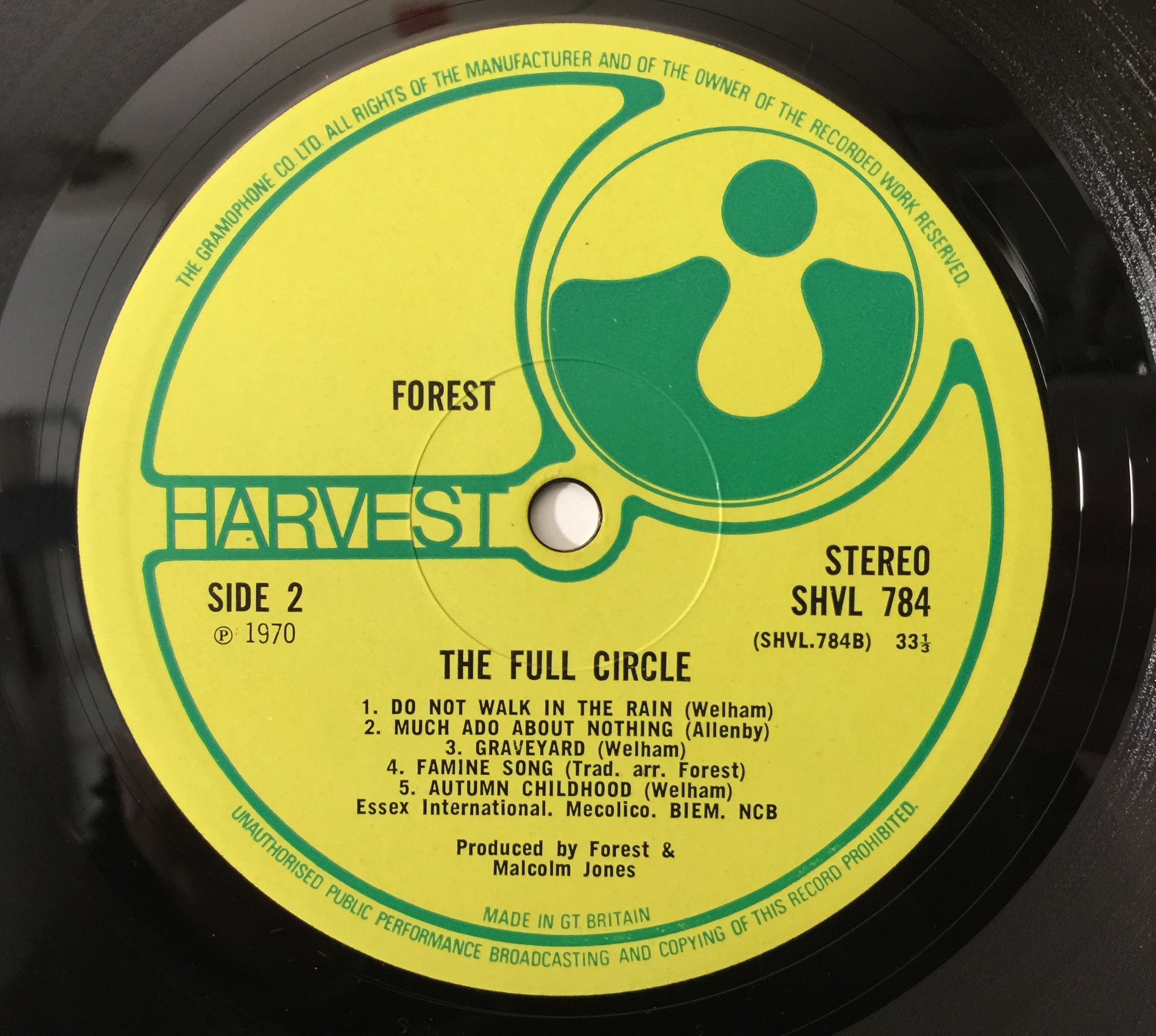 Lot 134 - FOREST - THE FULL CIRCLE LP (ORIGINAL UK
