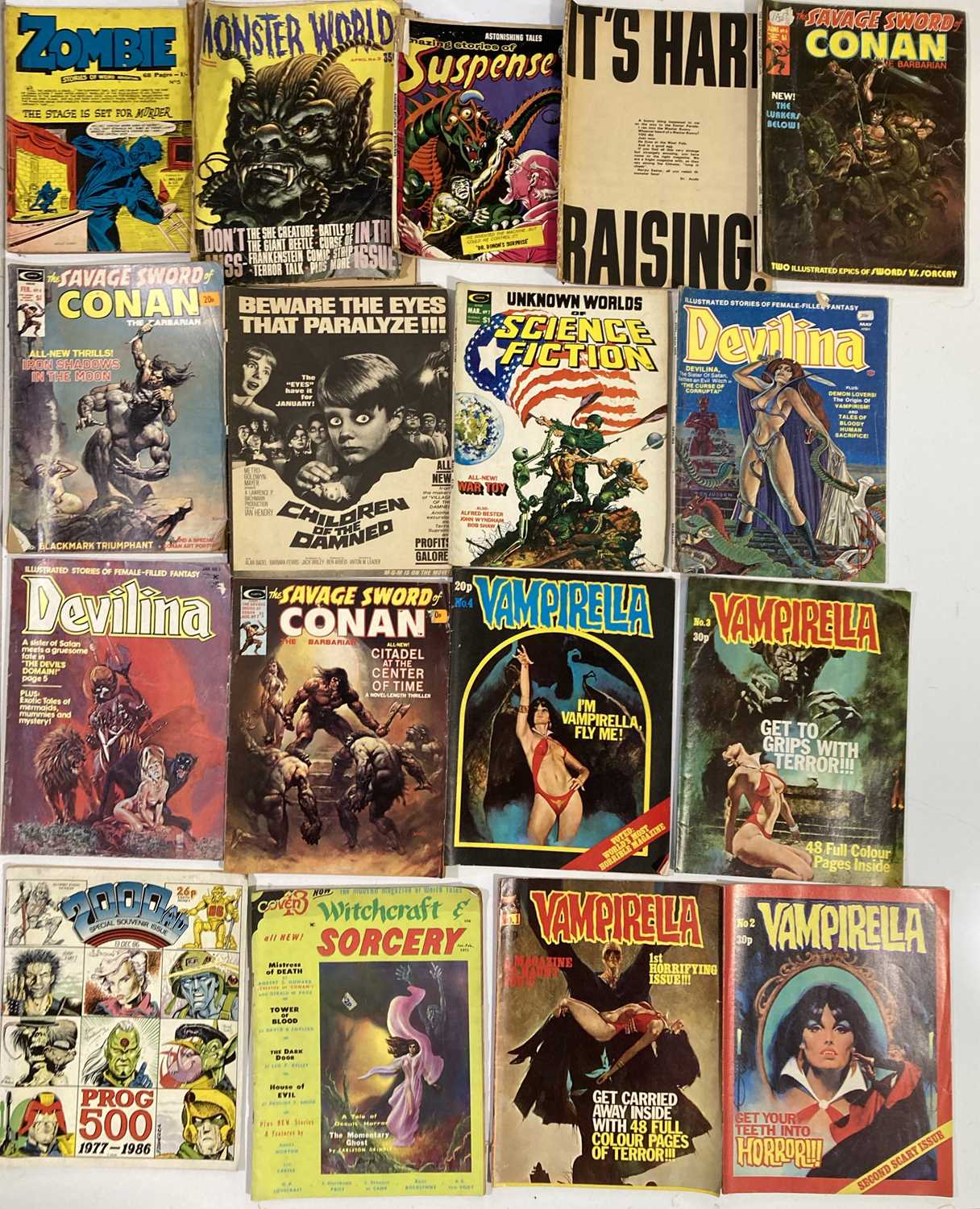 Lot 125 - SCI FI COMICS - CONAN / VAMPIRELLA ETC.
