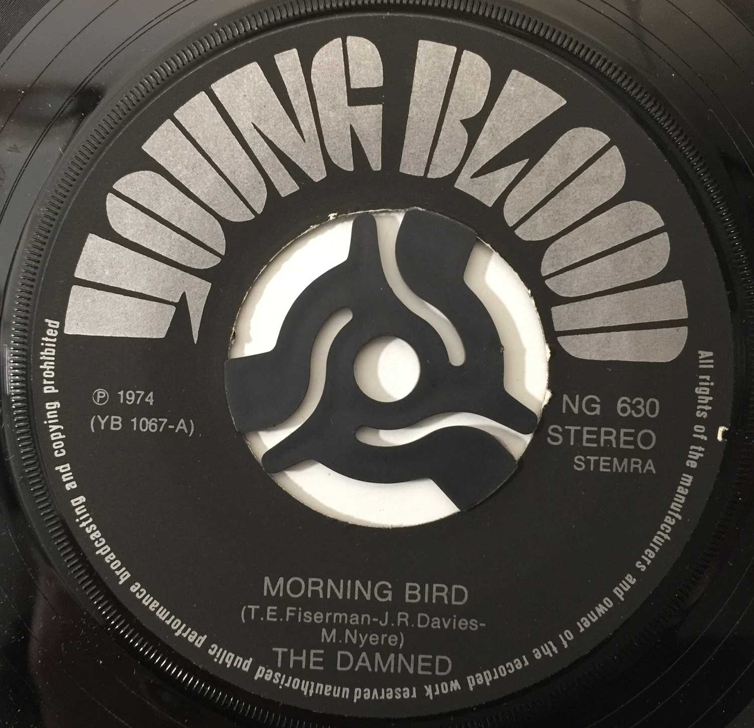 Lot 18 - THE DAMNED - MORNING BIRD 7" (DUTCH GLAM