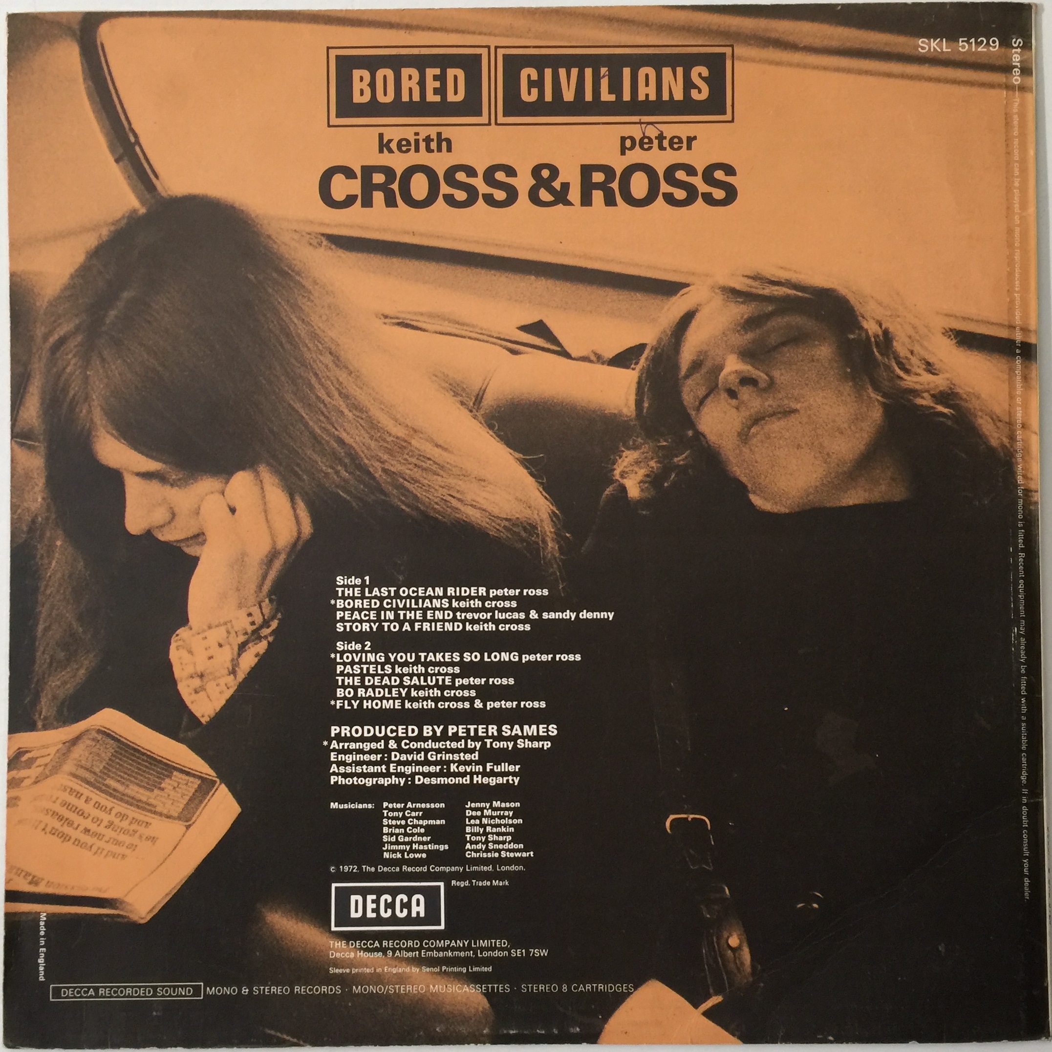 Lot 20 - KEITH CROSS AND PETER ROSS - BORED CIVILIANS