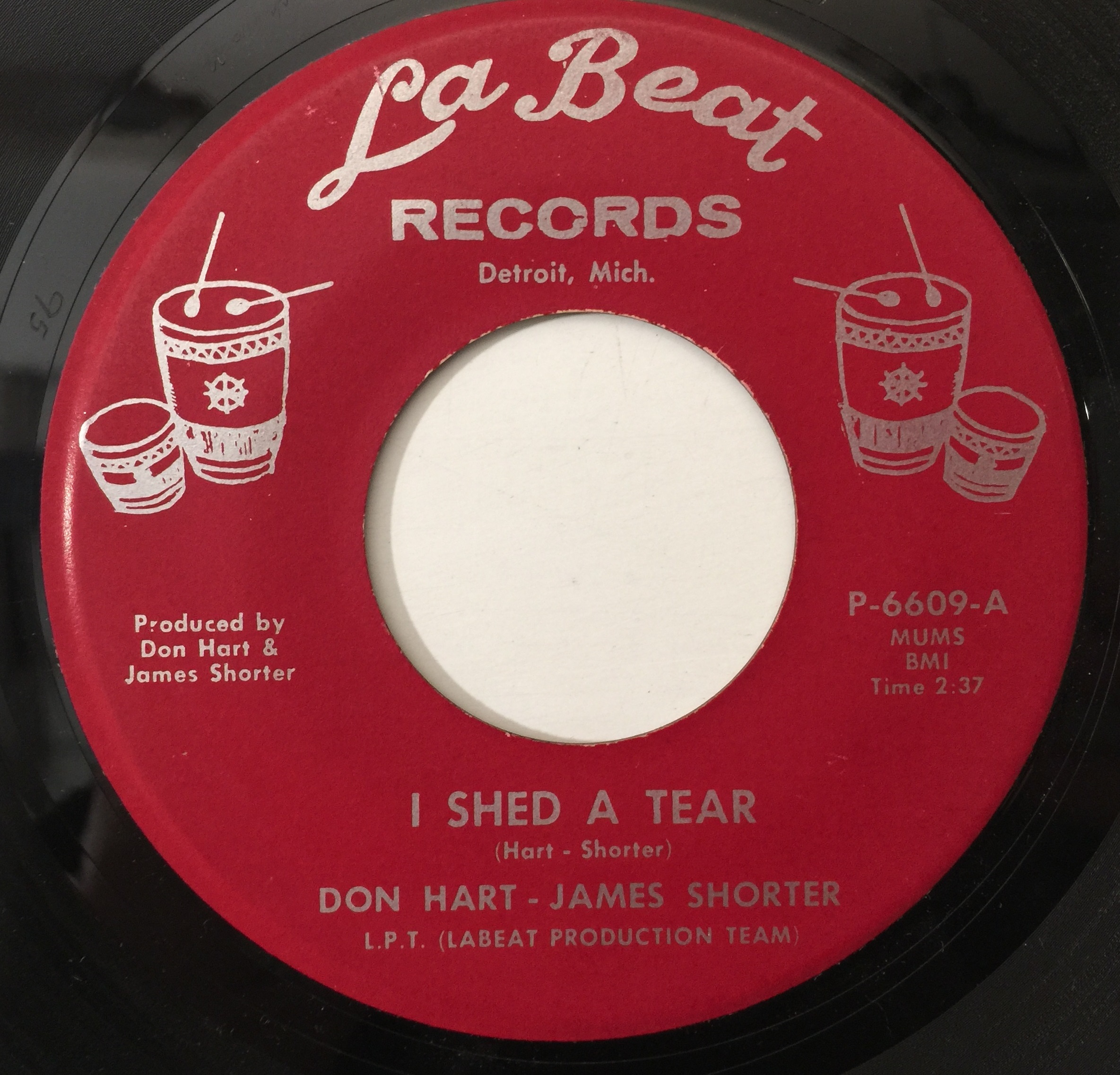 Lot 10 - DON HART - JAMES SHORTER - I SHED A TEAR