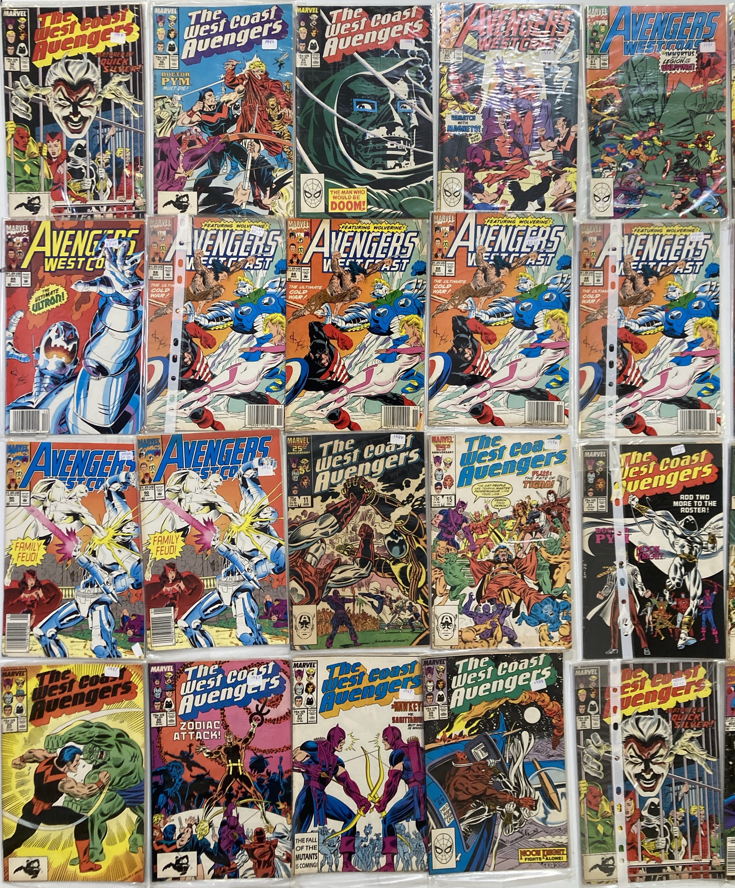 Lot 136 - APPROX 88 MARVEL COMICS (CAPTAIN AMERICA,