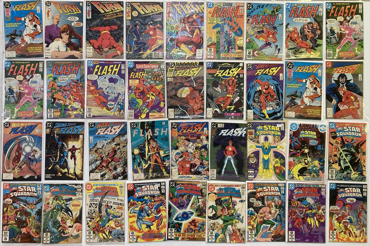 Lot 143 - APPROX 56 DC COMICS (THE FLASH, ALL-STAR