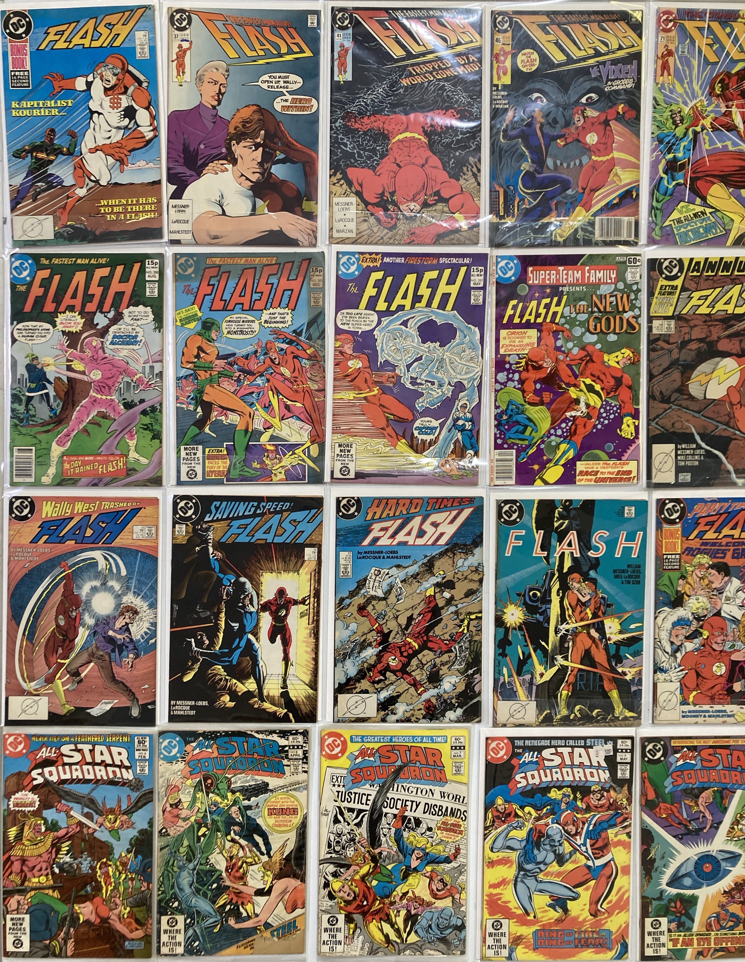 Lot 143 - APPROX 56 DC COMICS (THE FLASH, ALL-STAR