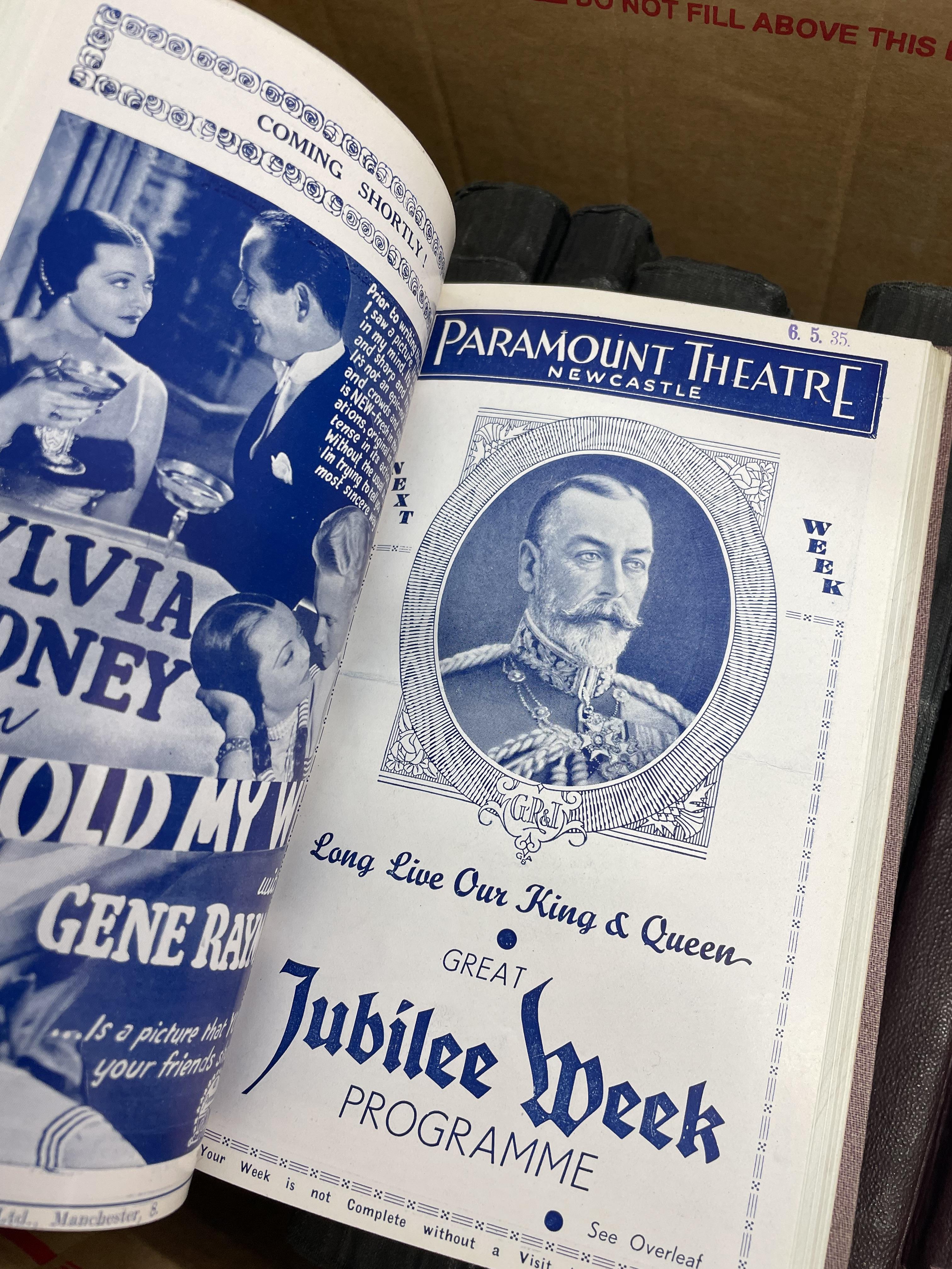 Lot 3 - 1930S BOUND VOLUMES OF CINEMA PROGRAMMES.