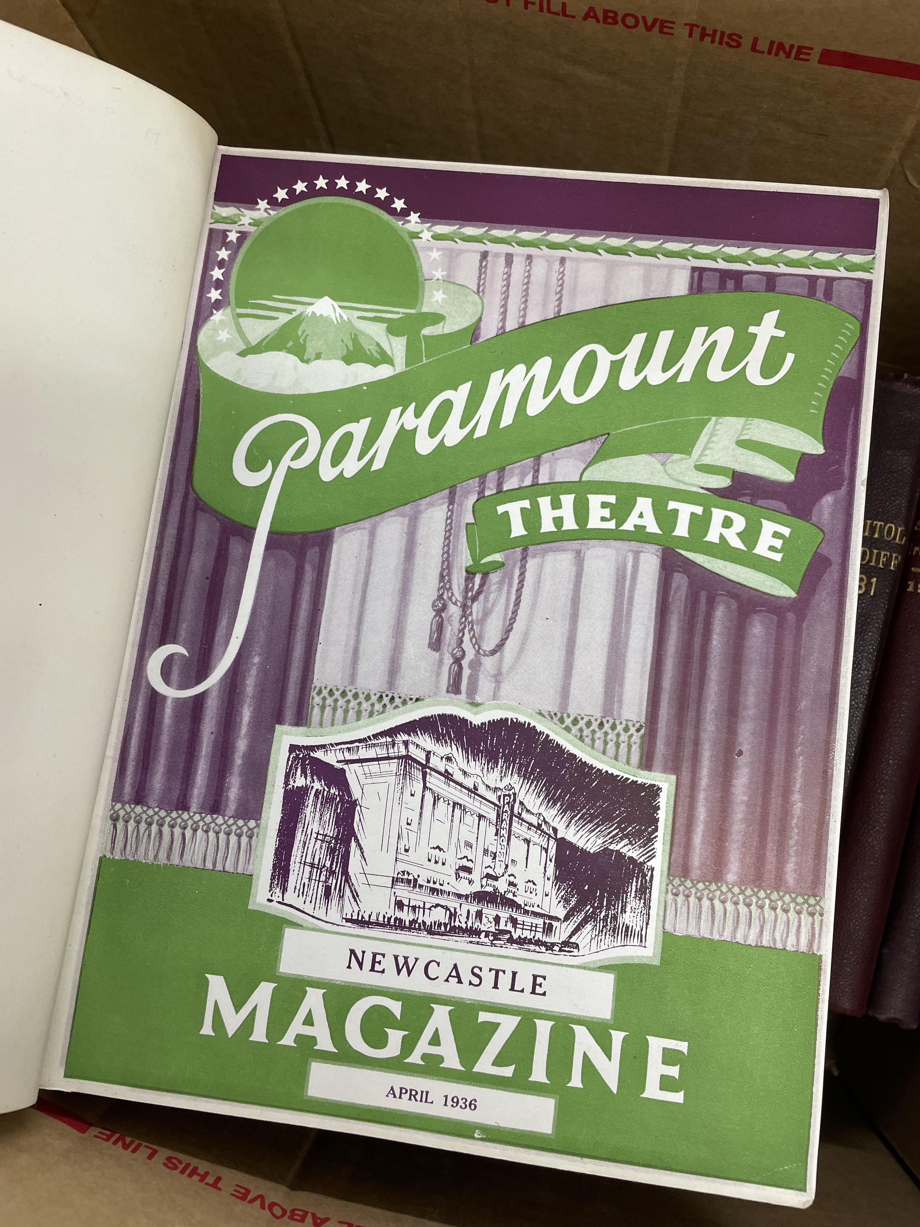 Lot 3 - 1930S BOUND VOLUMES OF CINEMA PROGRAMMES.