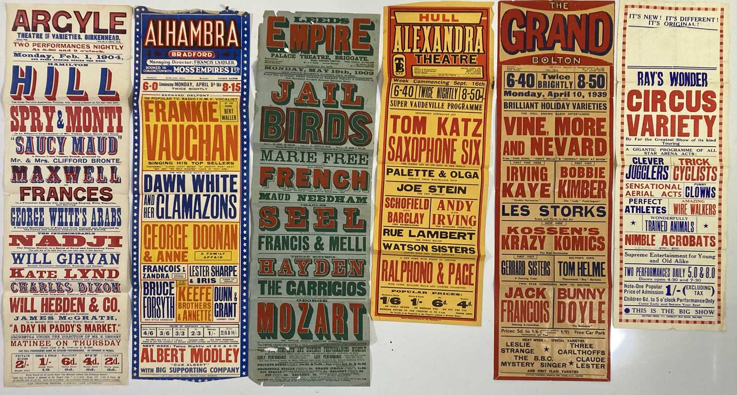 Lot 270 - THEATRE / VARIETY POSTERS - 20TH C.