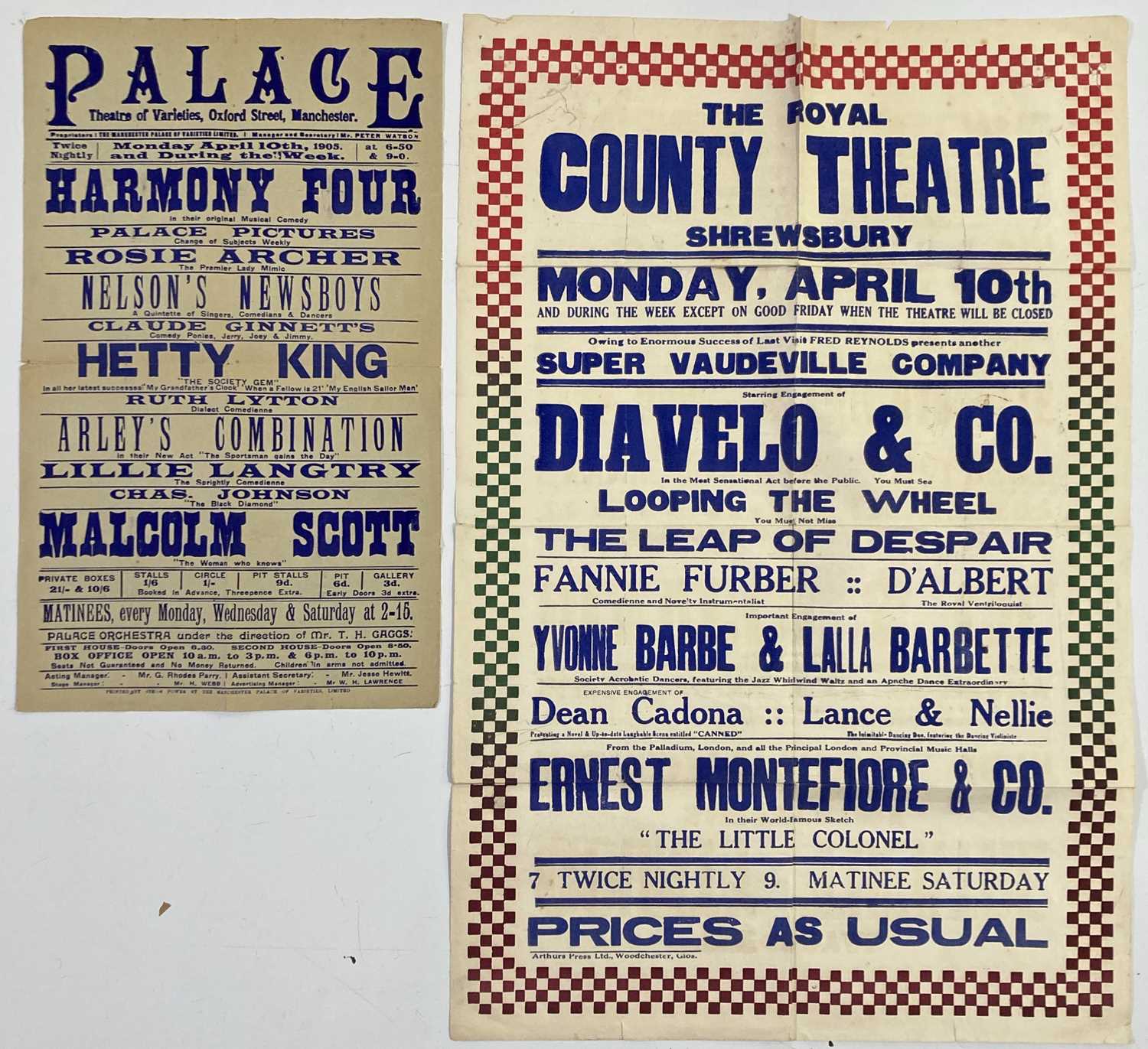 Lot 270 - THEATRE / VARIETY POSTERS - 20TH C.