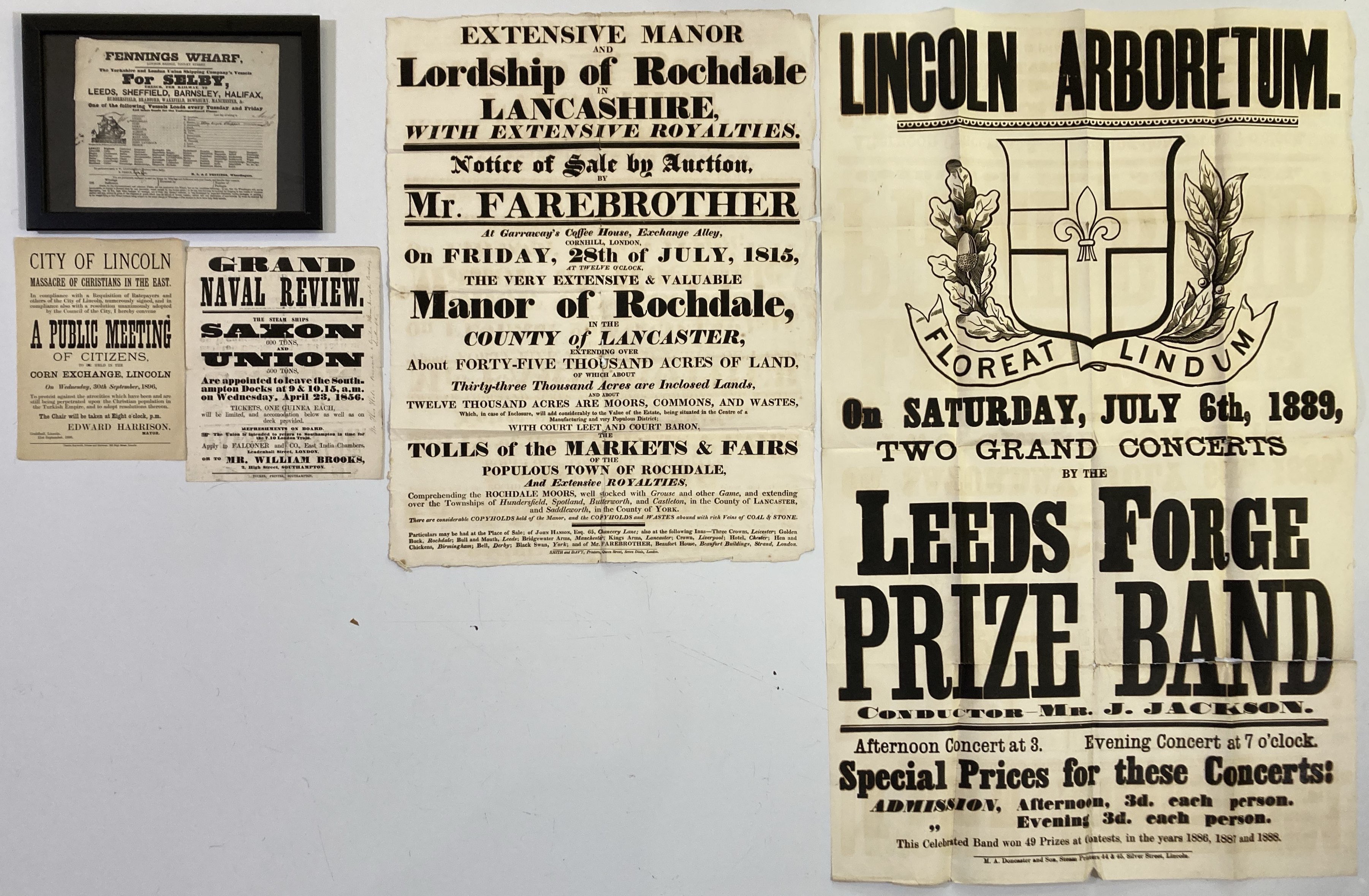Lot 271 - 19TH CENTURY POSTERS.