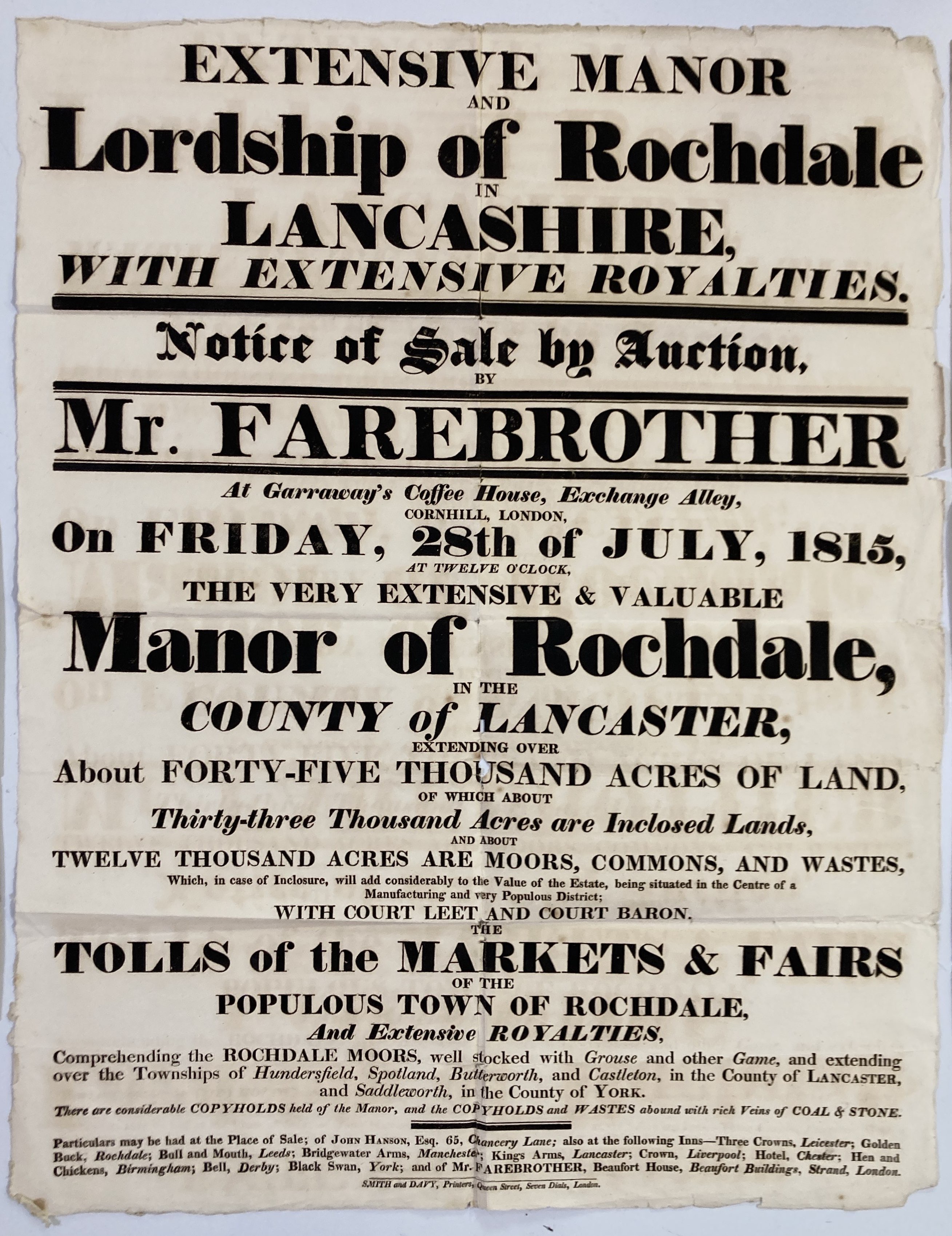 Lot 271 - 19TH CENTURY POSTERS.