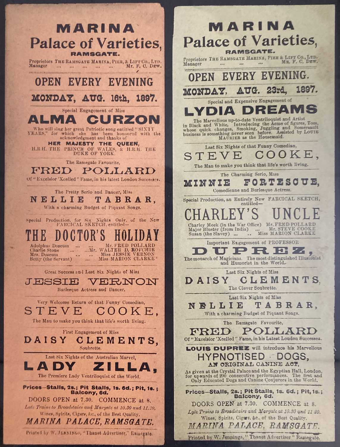 Lot 194 - 19/20TH C VARIETY / THEATRE POSTERS.