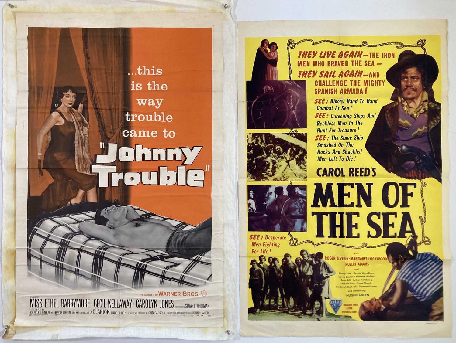 Lot 285 - FILM POSTERS - 1950S TITLES INC 'JOHNNY