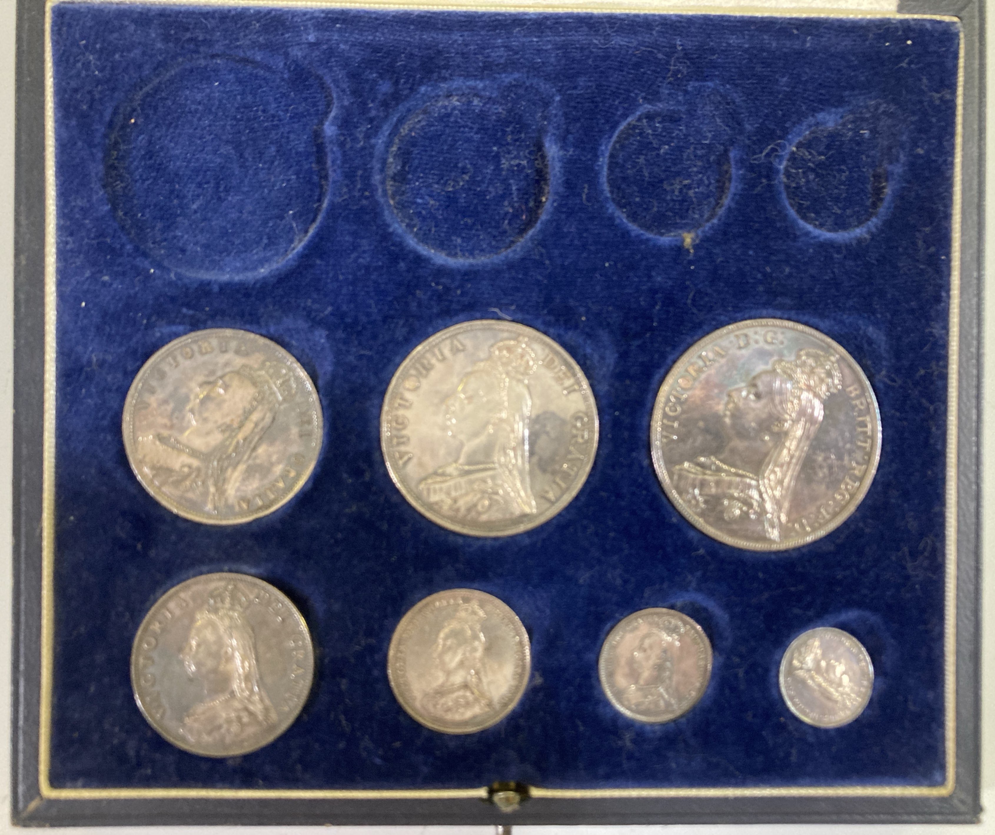 Lot 31 - 1887 JUBILEE HEAD SILVER COINS.