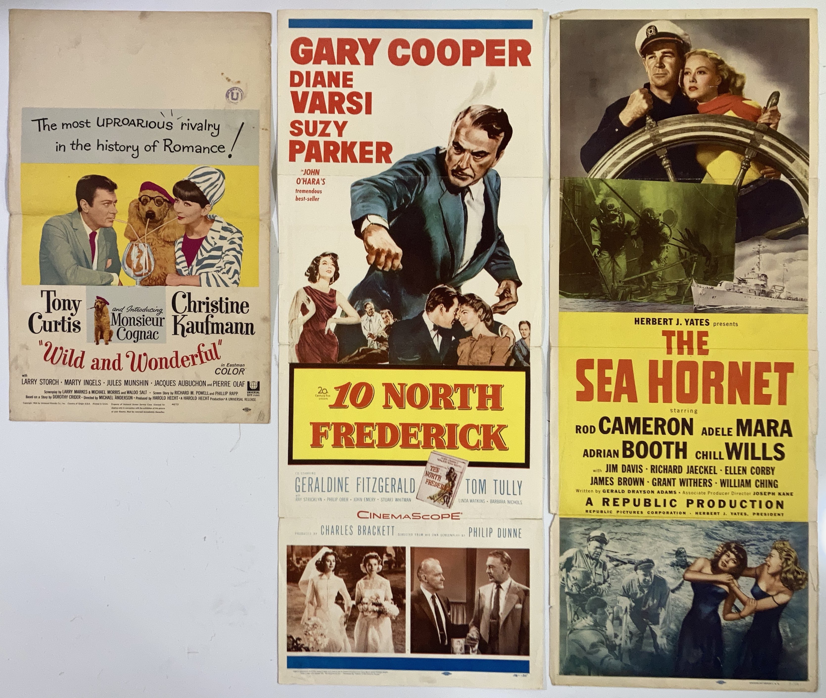 Lot 300 - US CINEMA POSTERS - INSERTS FOR 1950S TITLES.