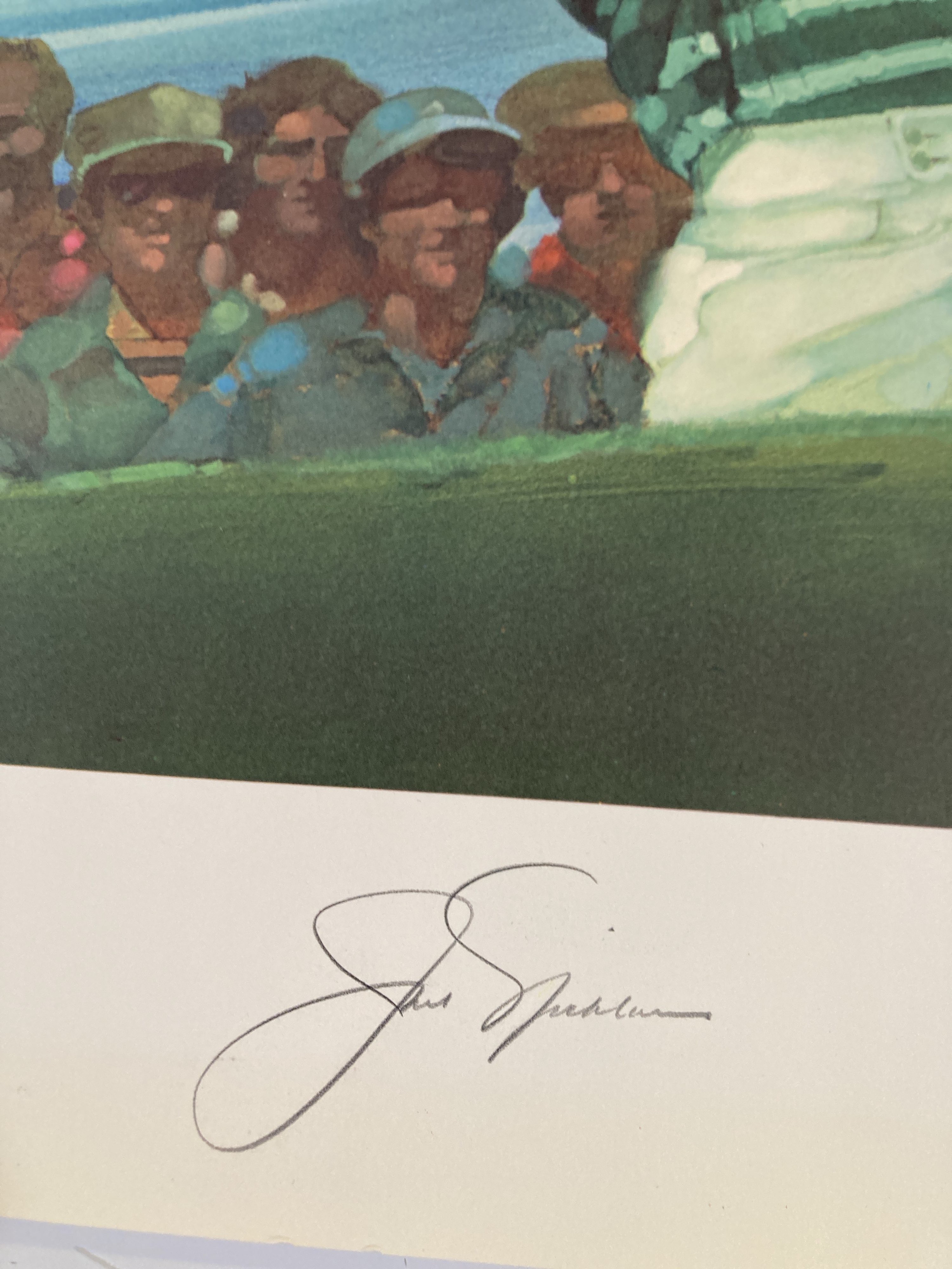 Lot 61 - GOLF MEMORABILIA - A LIVING LEGENDS PRINT