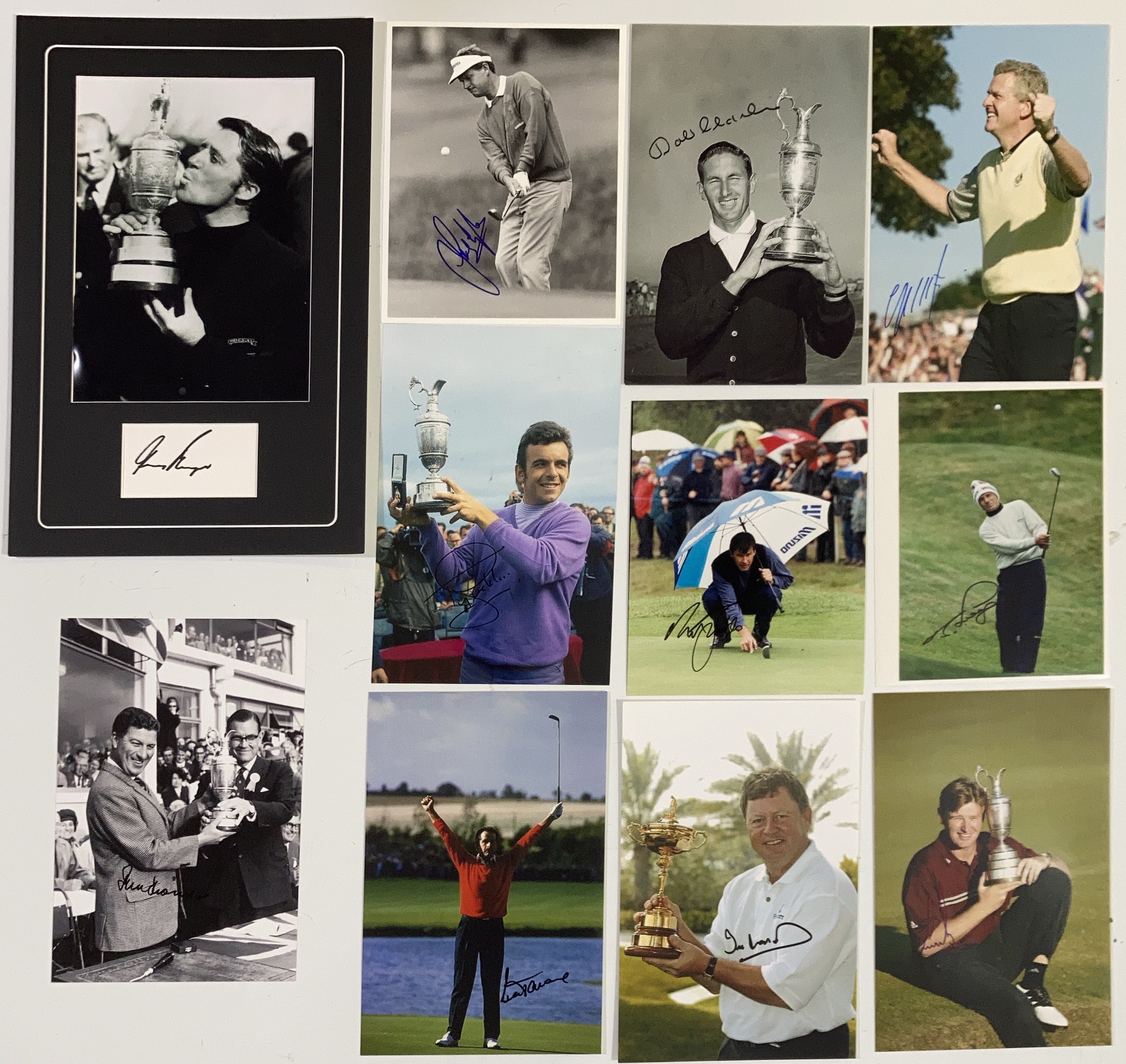 Lot 52 - GOLF MEMORABILIA - PHOTOS SIGNED BY LEGENDS.