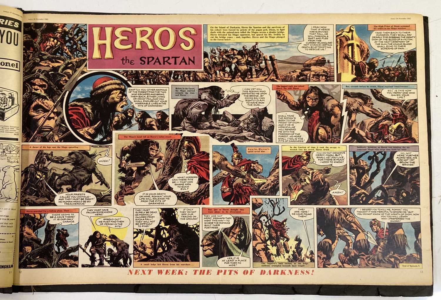 Lot 153 - HEROS OF THE SPARTAN COMIC STRIPS.