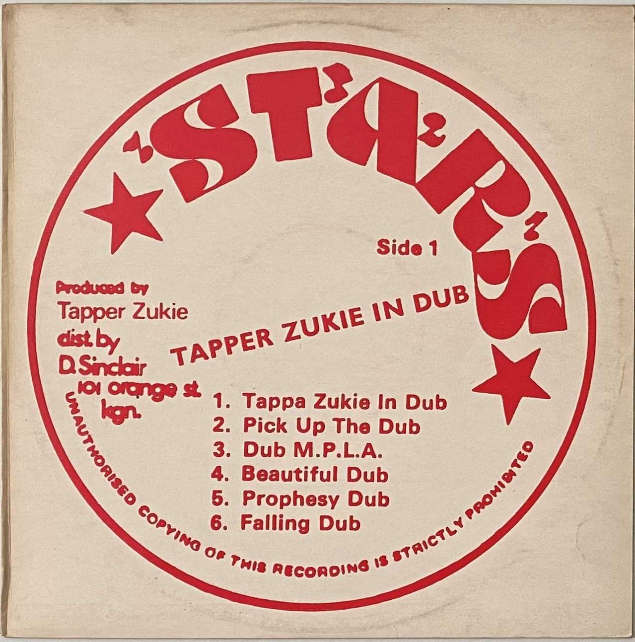 Lot 38 - TAPPER ZUKIE - IN DUB LP (SR 1000 - JA OG)