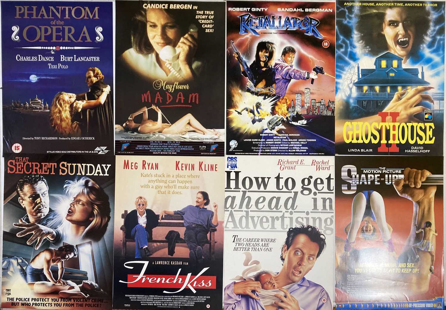 Lot 330 - VIDEO RELEASE POSTERS - LARGE COLLECTION OF.