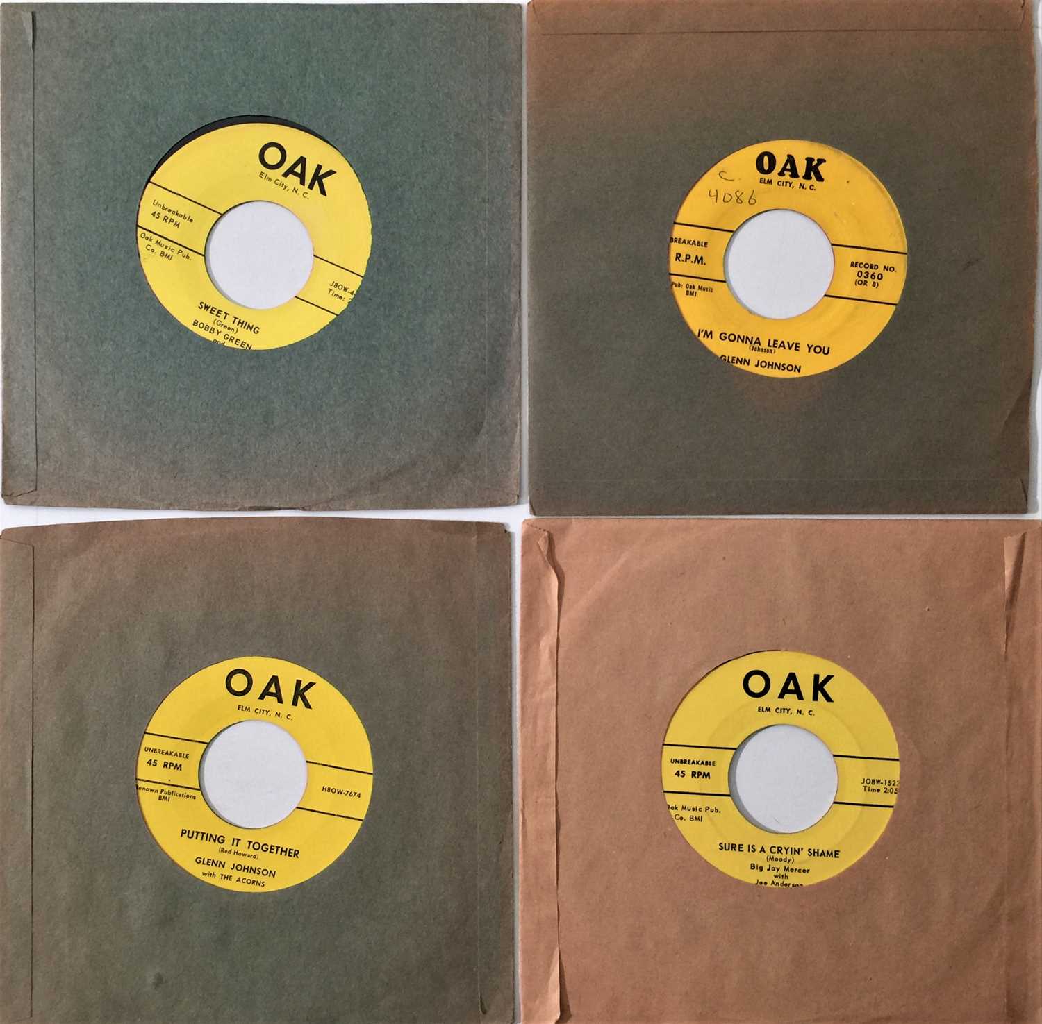 Lot 82 - OAK RECORDS - 7" PACK