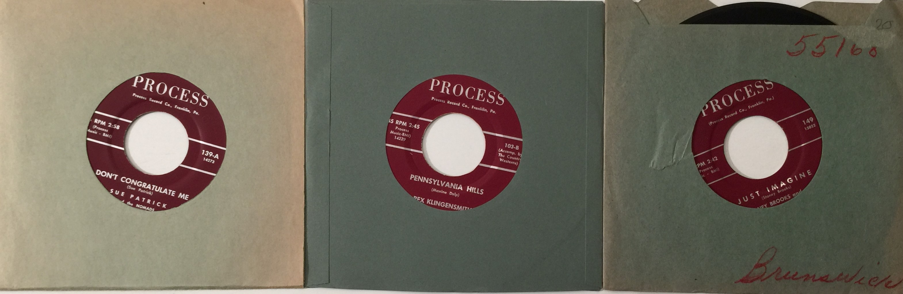 Lot 111 - PROCESS RECORDS - 7" PACK