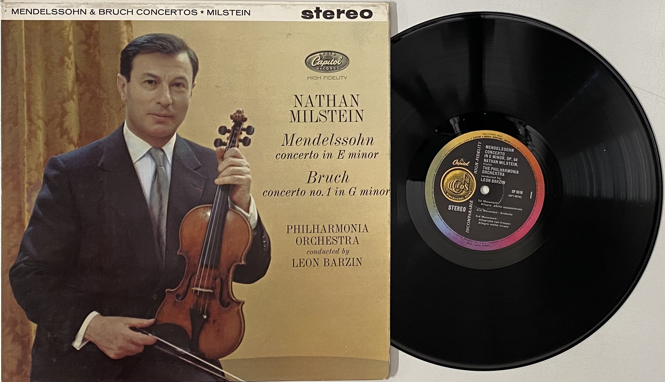 Lot 88 - NATHAN MILSTEIN - MENDELSSOHN/ BRUCH: