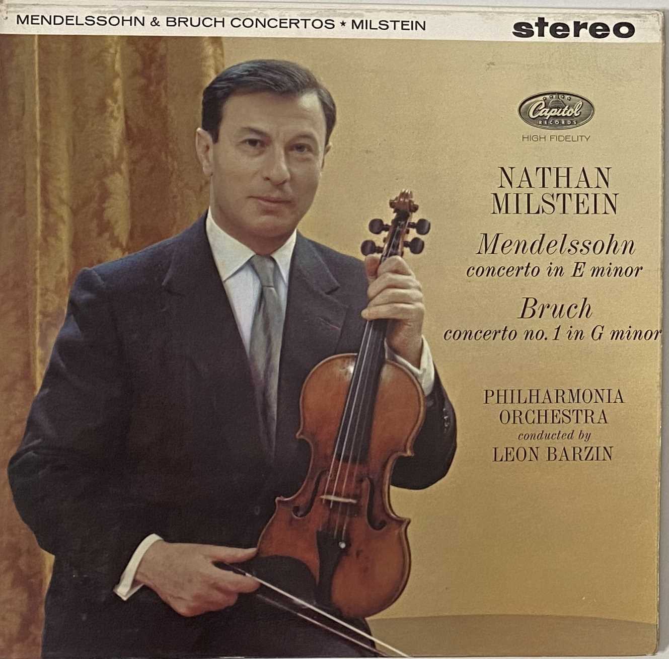 Lot 88 - NATHAN MILSTEIN - MENDELSSOHN/ BRUCH: