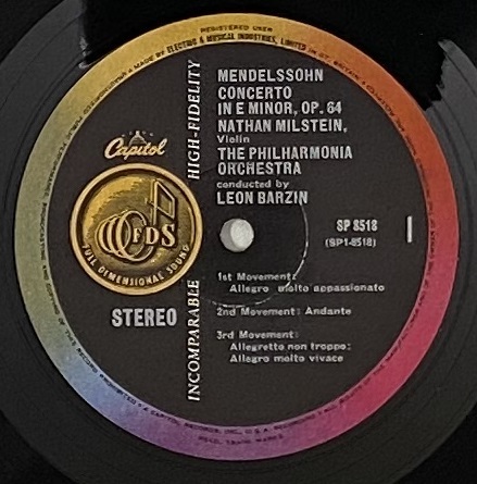 Lot 88 - NATHAN MILSTEIN - MENDELSSOHN/ BRUCH: