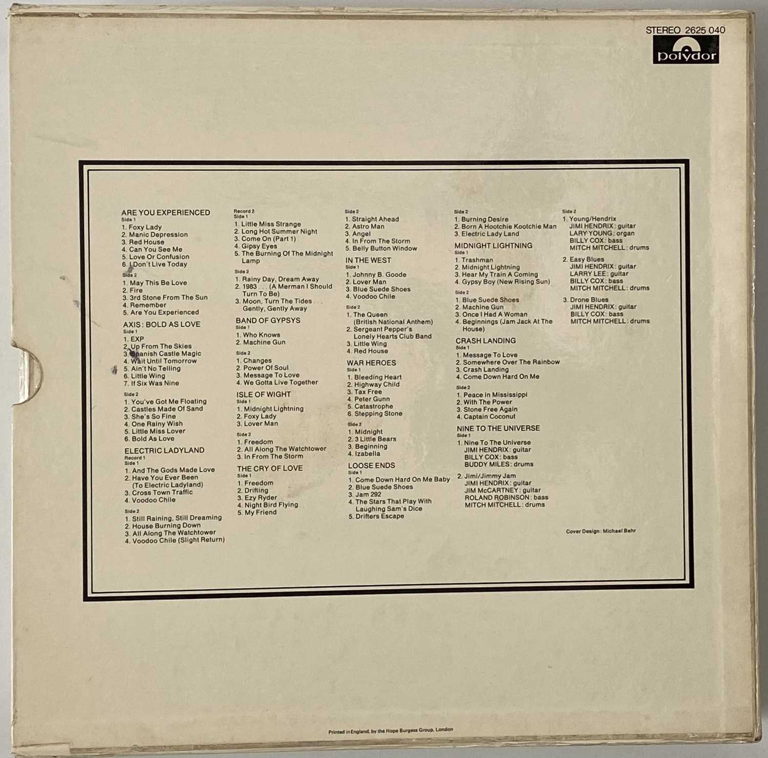 Lot 102 - JIMI HENDRIX - S/T LP BOX SET (12 LP SET