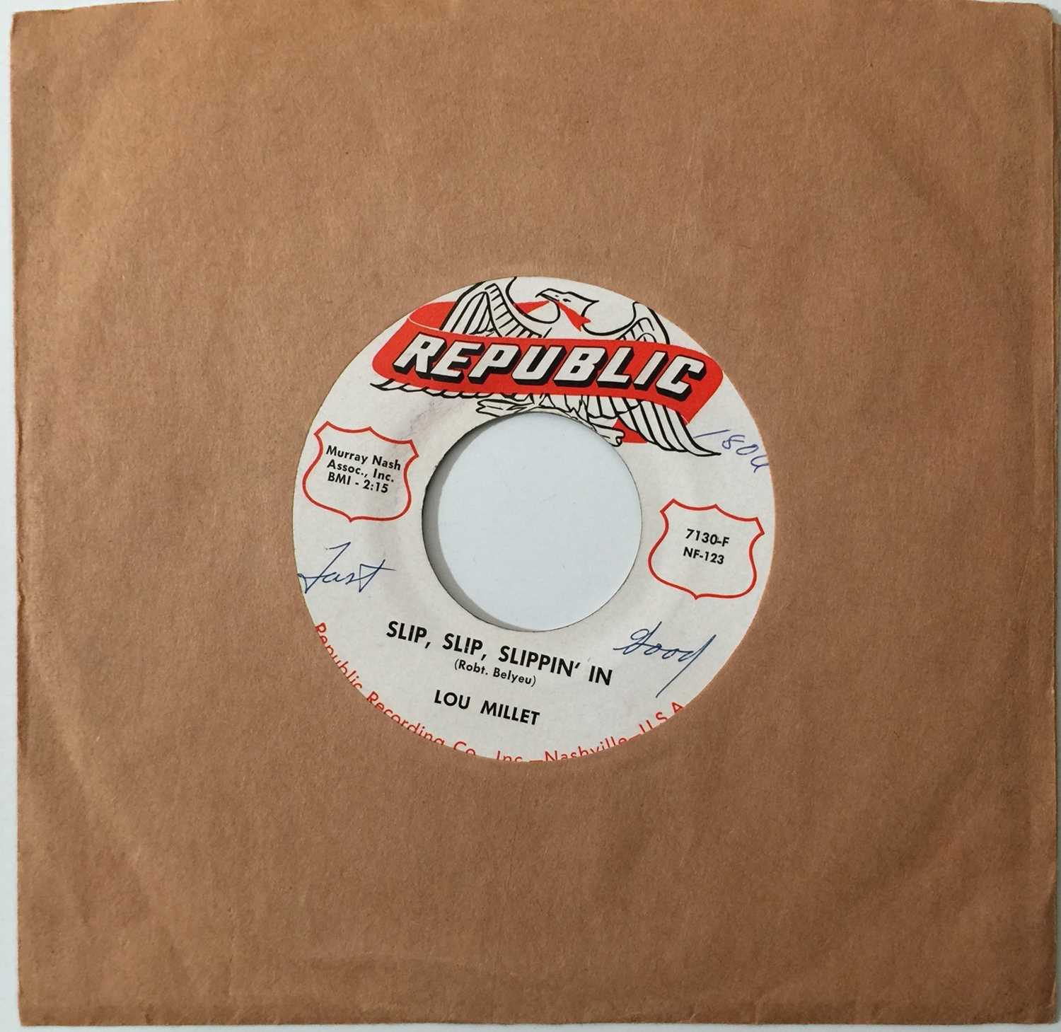 Lot 129 - LOU MILLET - SHORTY THE BARBER/ SLIP, SLIP,