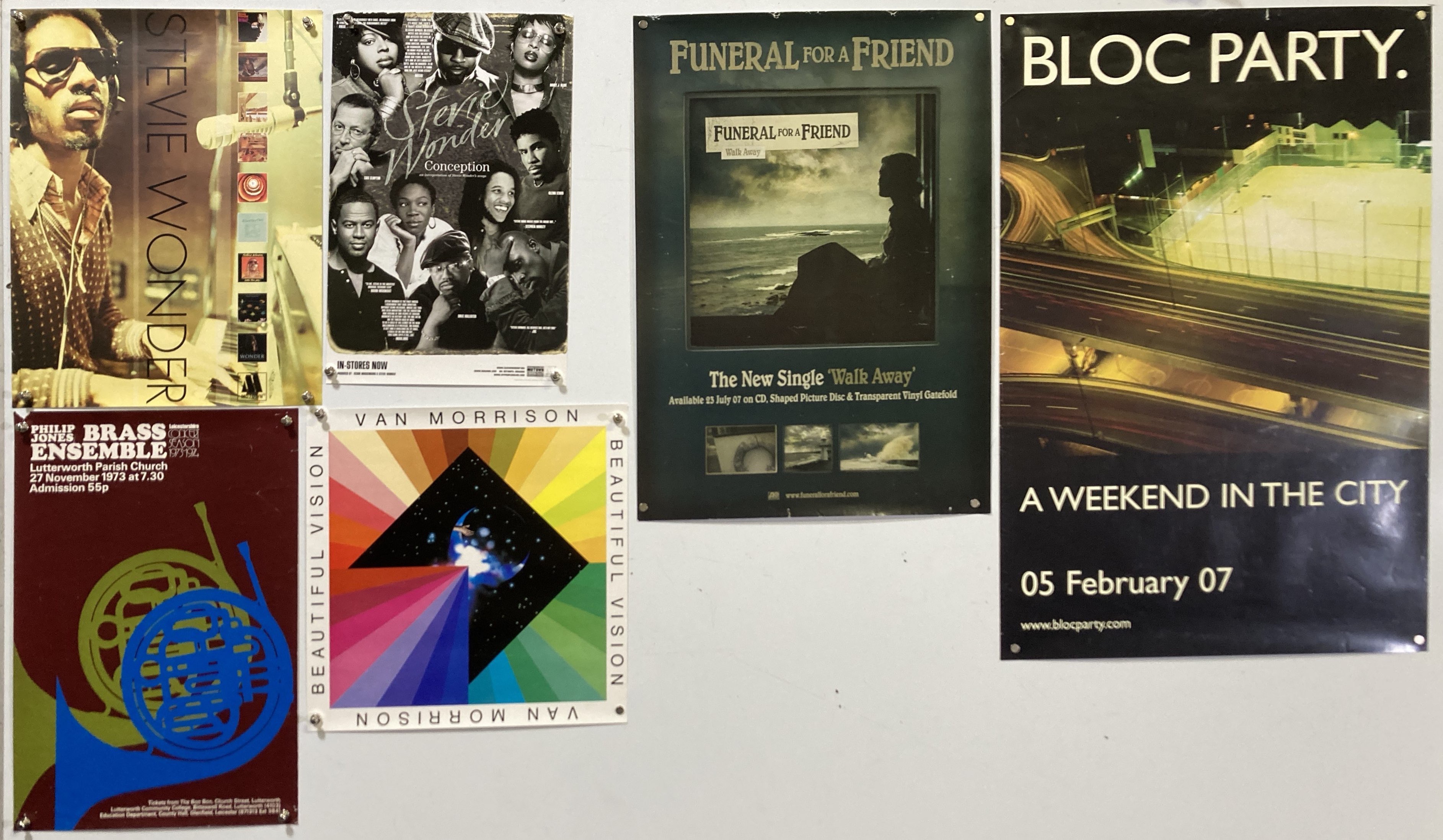 Lot 214 - CONCERT / PROMO POSTERS - INDIE / POP