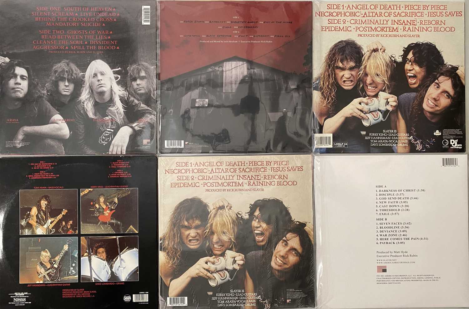 Lot 625 - SLAYER - LP PACK