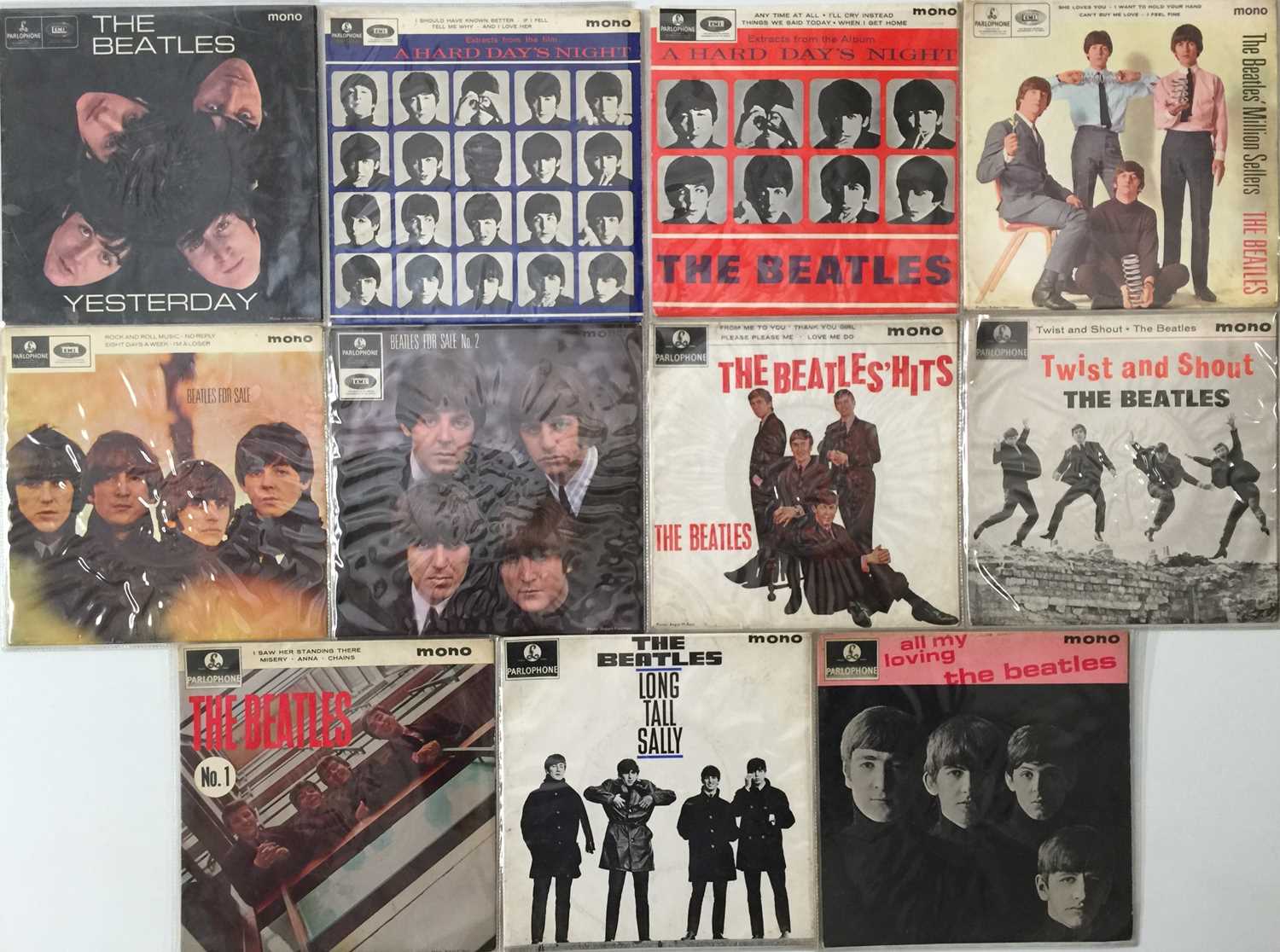 Lot 630 - THE BEATLES AND RELATED - 7"/ EPs PACK