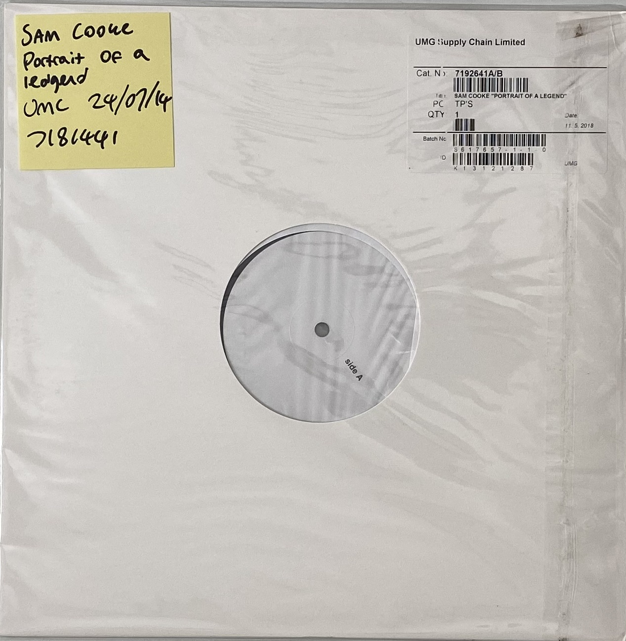 Lot 661 - WHITE LABEL/ TEST PRESSING - LP PACK Lot 661 - WHITE LABEL/ TEST PRESSING - LP PACK