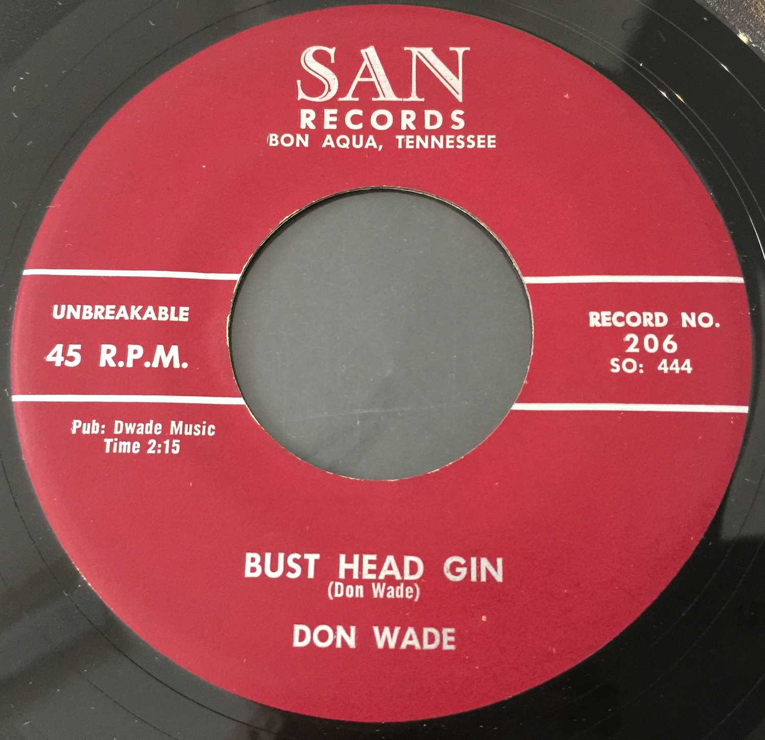 Lot 200 - DON WADE - GONE GONE GONE / BUST HEAD GIN