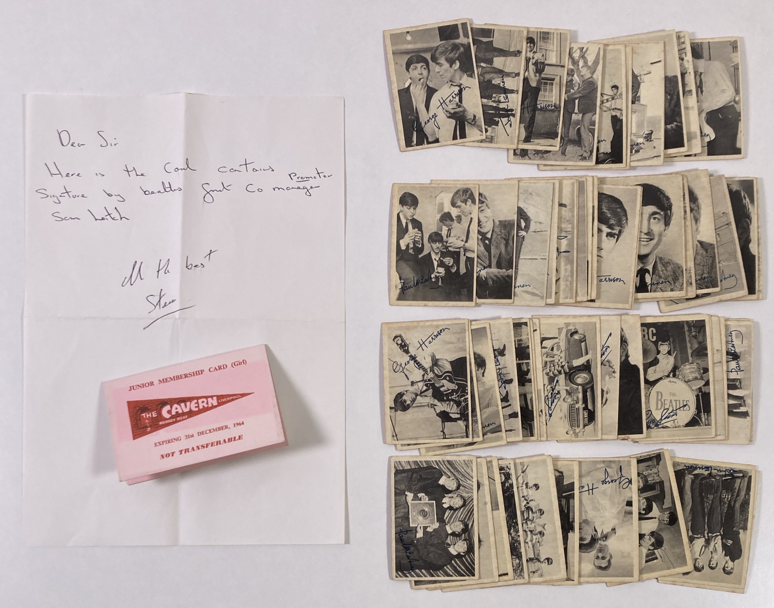 Lot 77 - THE BEATLES - CAVERN CLUB MEMBERSHIP CARD