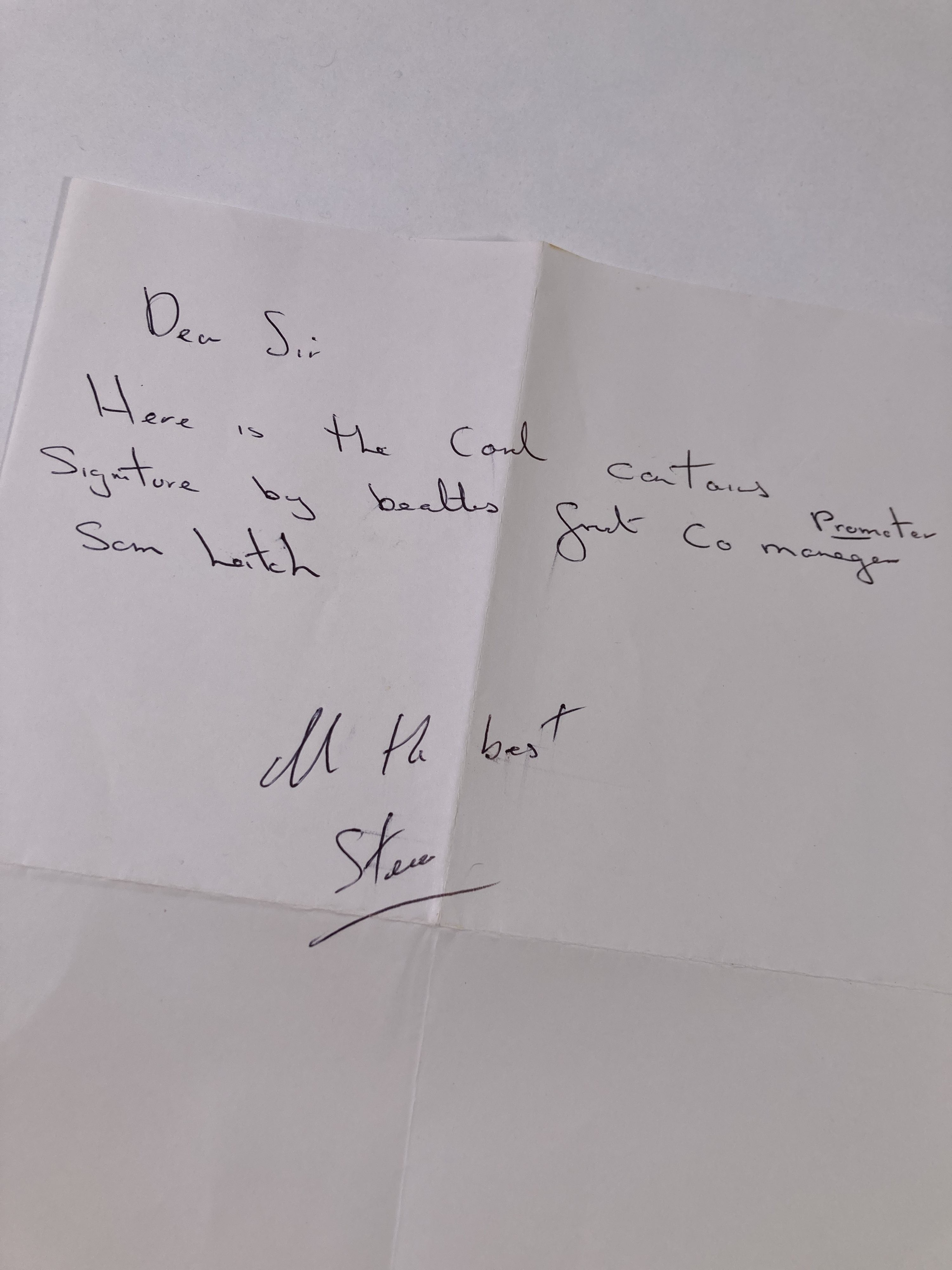 Lot 77 - THE BEATLES - CAVERN CLUB MEMBERSHIP CARD