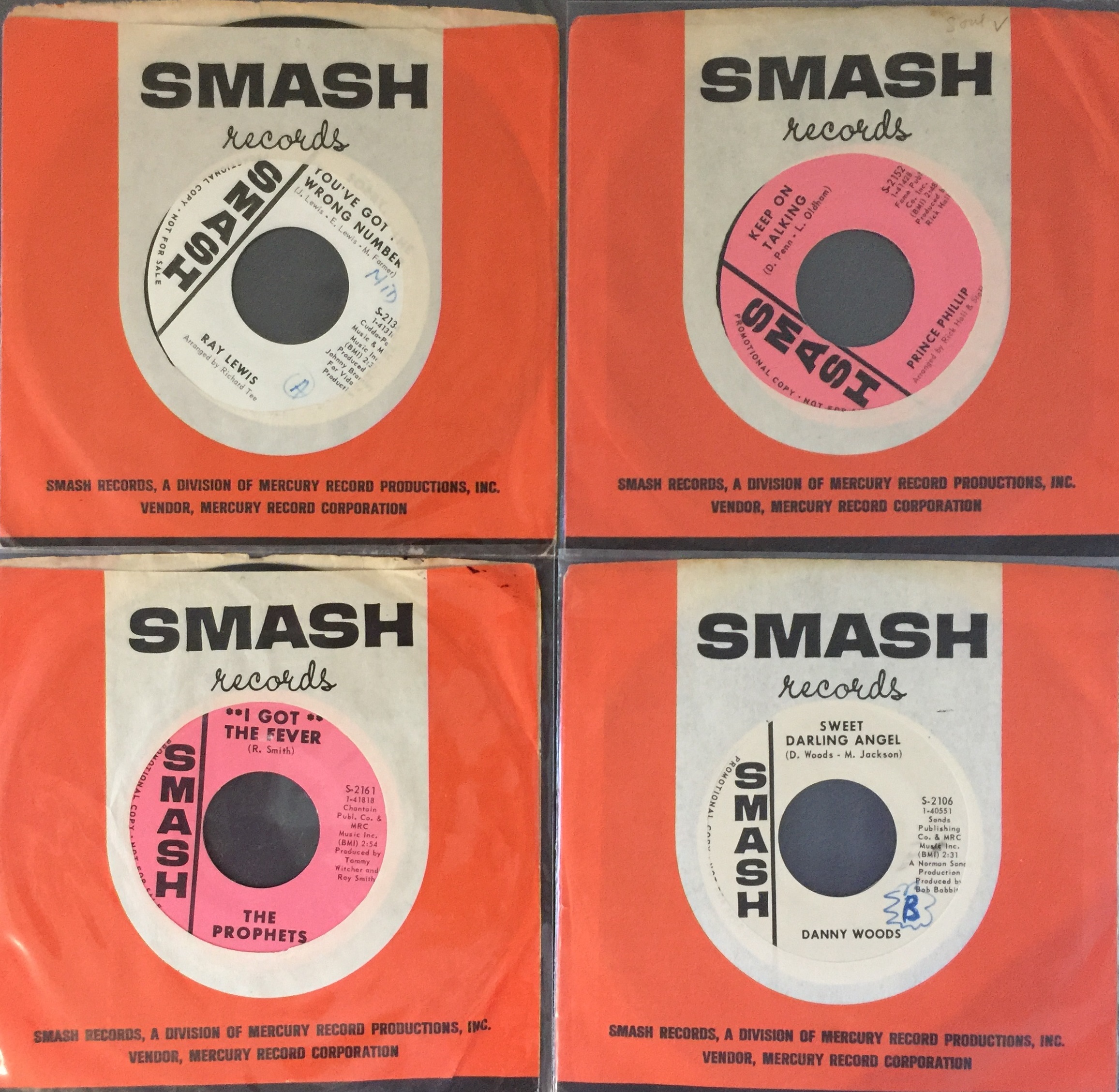Lot 226 - SMASH RECORDS - SOUL - 7" PACK