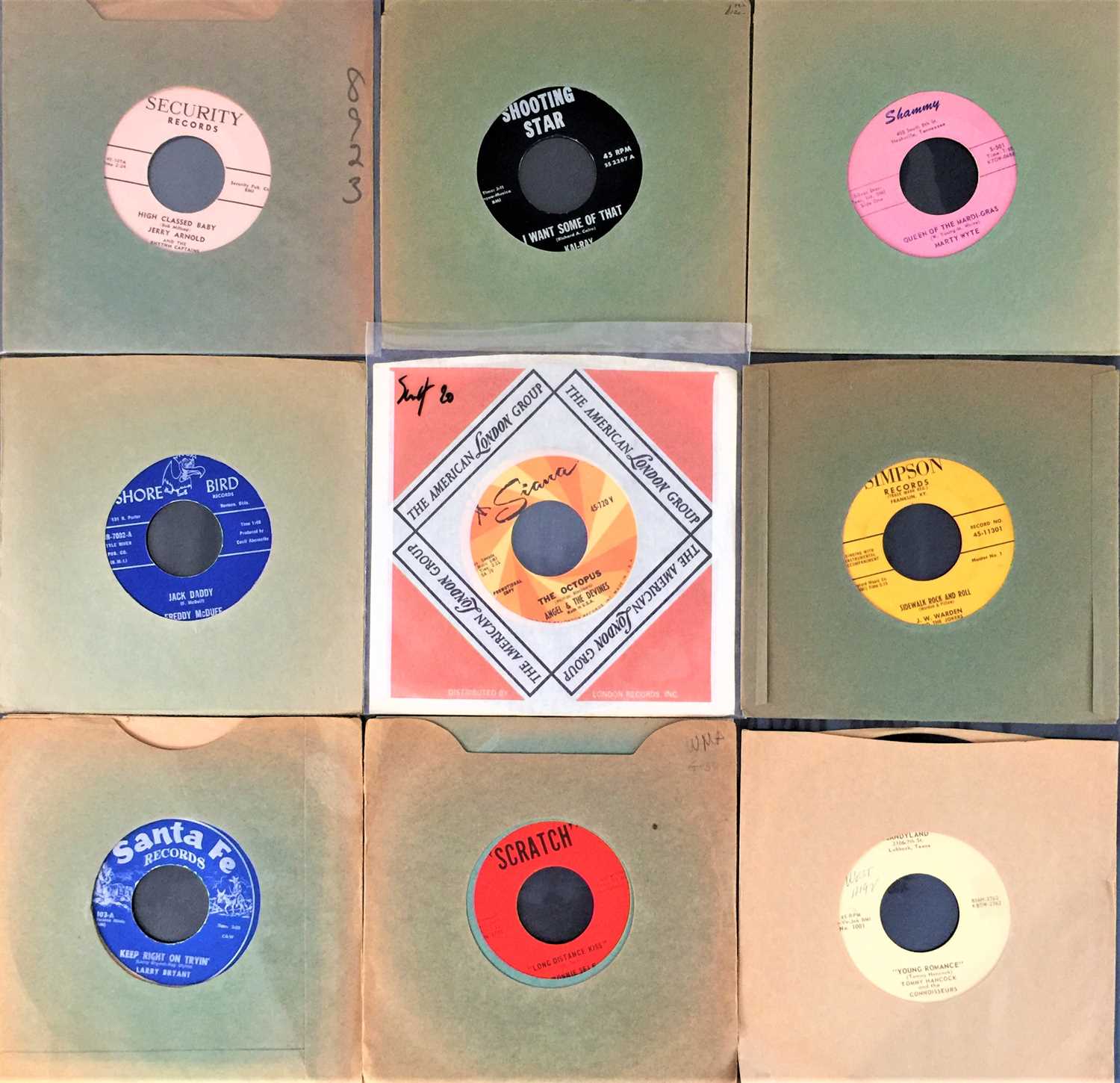 Lot 216 - ROCKABILLY/R&R 7" - ORIGINAL US 'S' LABEL